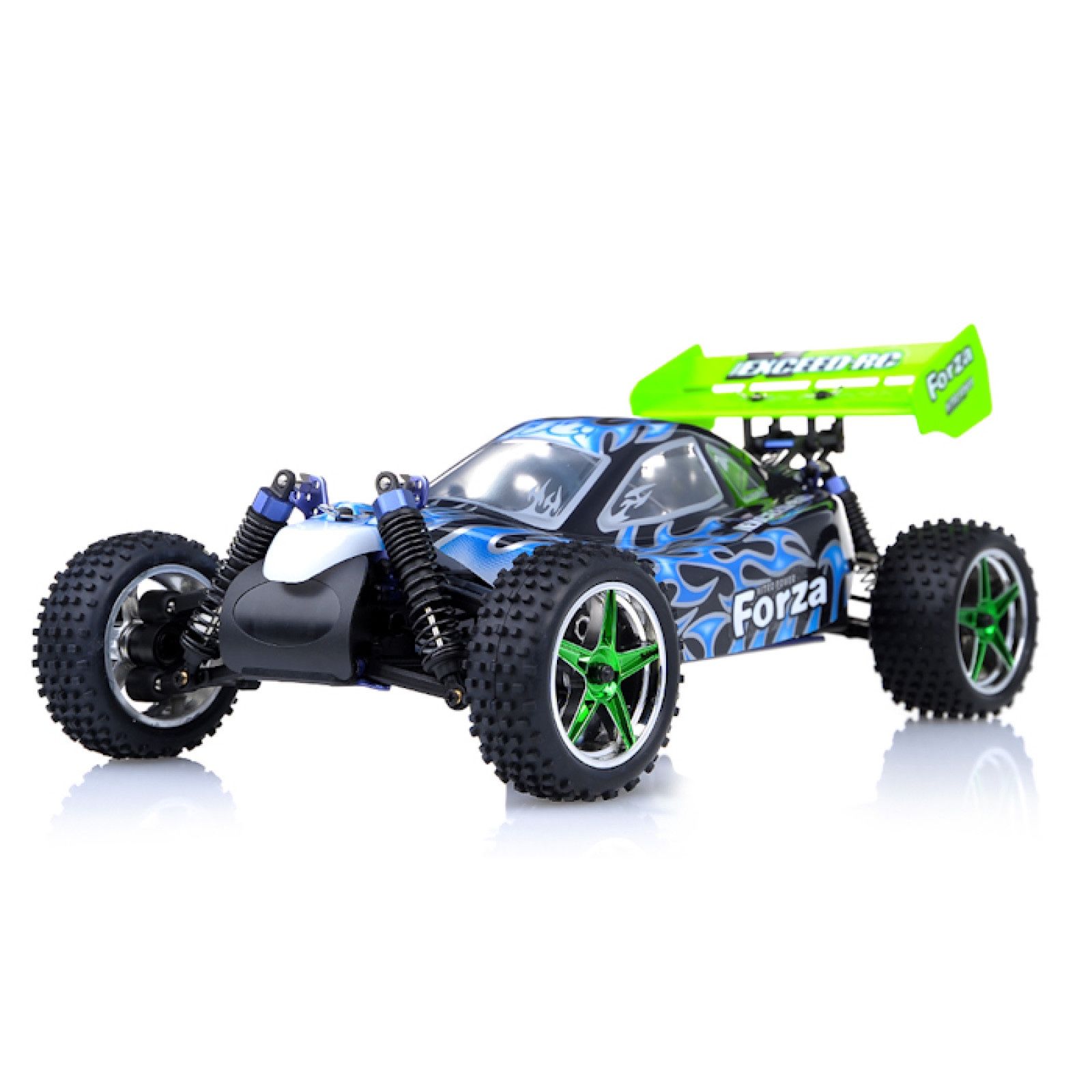 EXCEED FORZA RC BUGGY 1/10 NITRO POWERED 2-SPEED .18 ENGINE 2.4GHZ ...