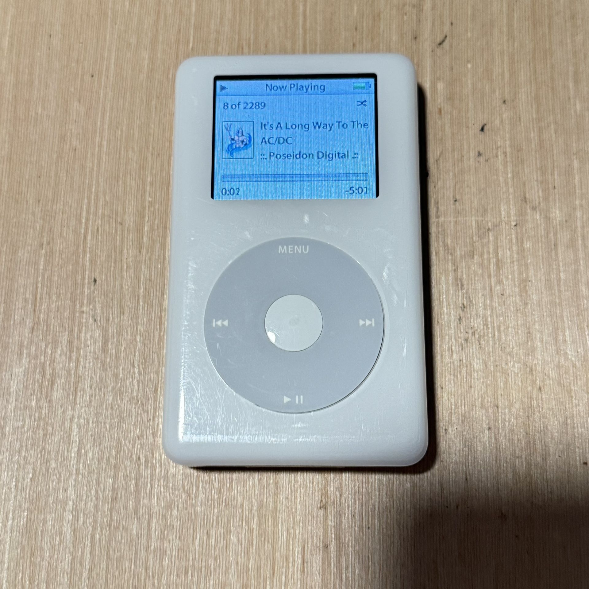 iPod Classic 4thGen White 20GB A1099 Tested Good w/Char-2289 Songs Read ...
