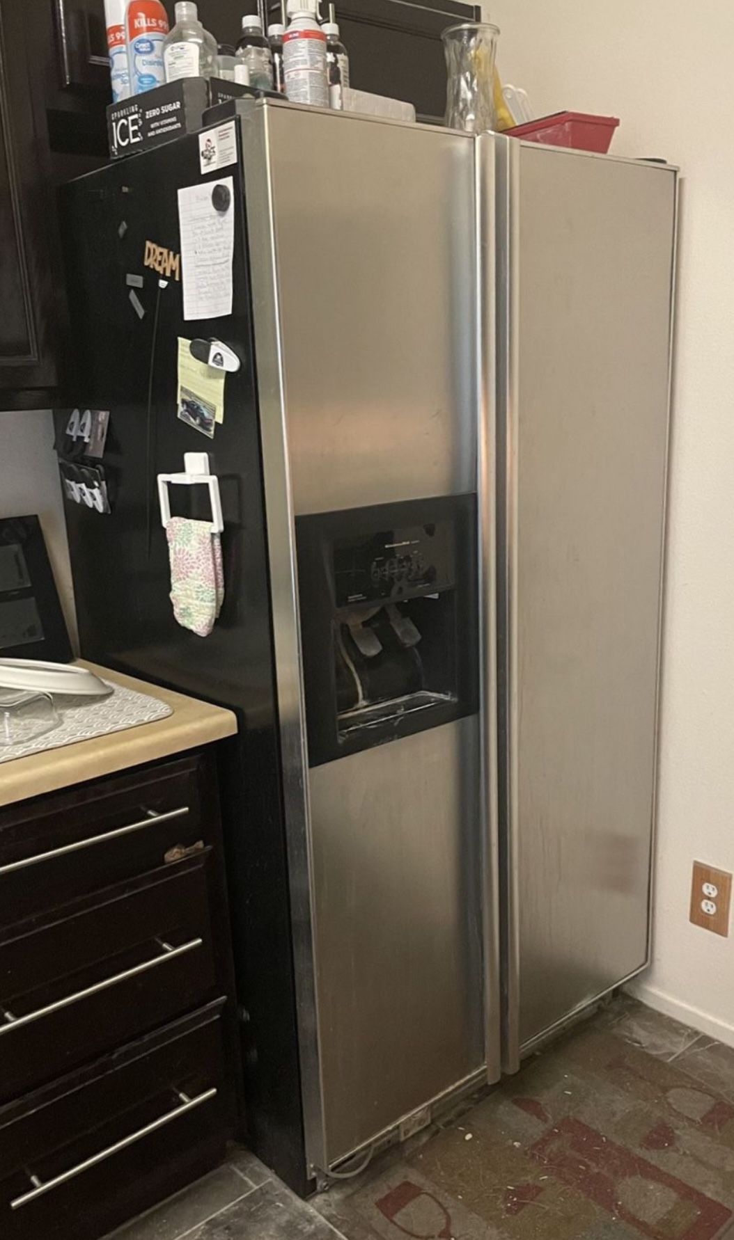 Kitchenaid Superba Stainless Steel Large Fridge Refrigerator for Sale ...