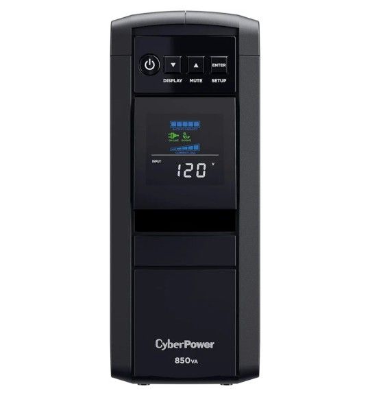 CyberPower CP850PFCLCD PFC Sinewave UPS System, 850VA/510W, 10 Outlets ...