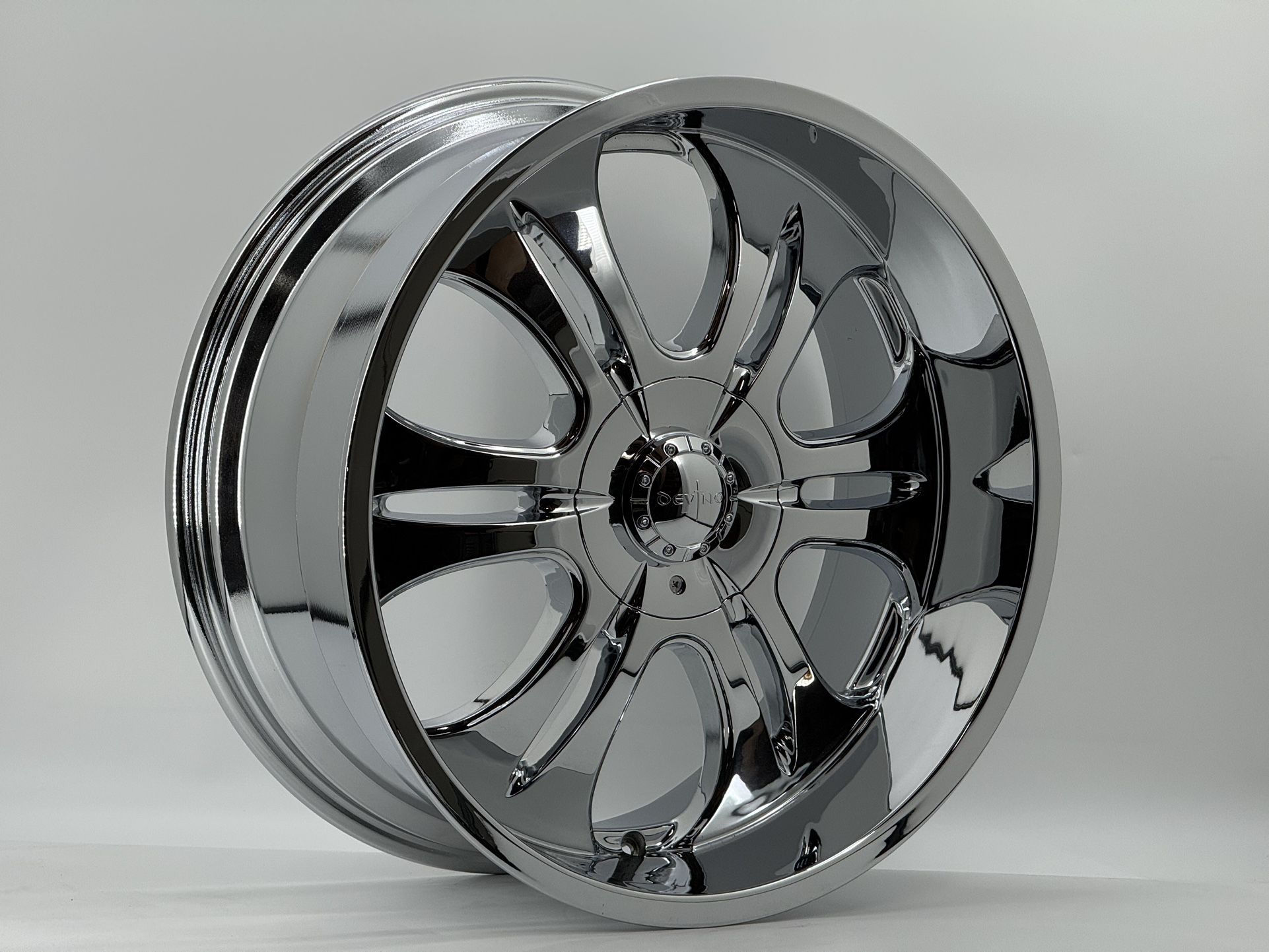 22" DEVINO WHEELS STYLE 635 22X9.5 ET 18 CHROME Finish 5 lug 5X127 ...