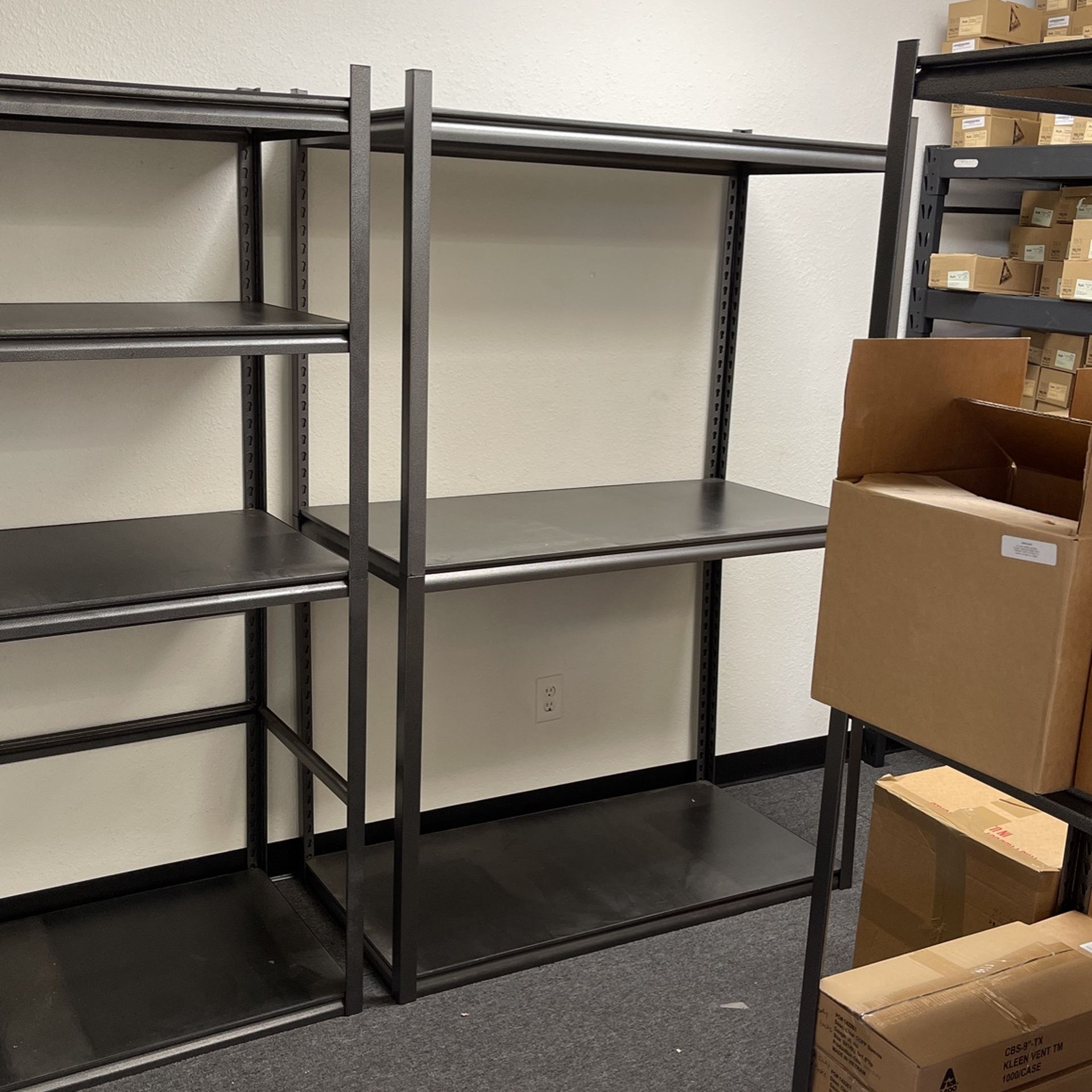 Whalen Shelf heavy Duty steel Shelving Unit 48” W x 24”D x 72” H black ...