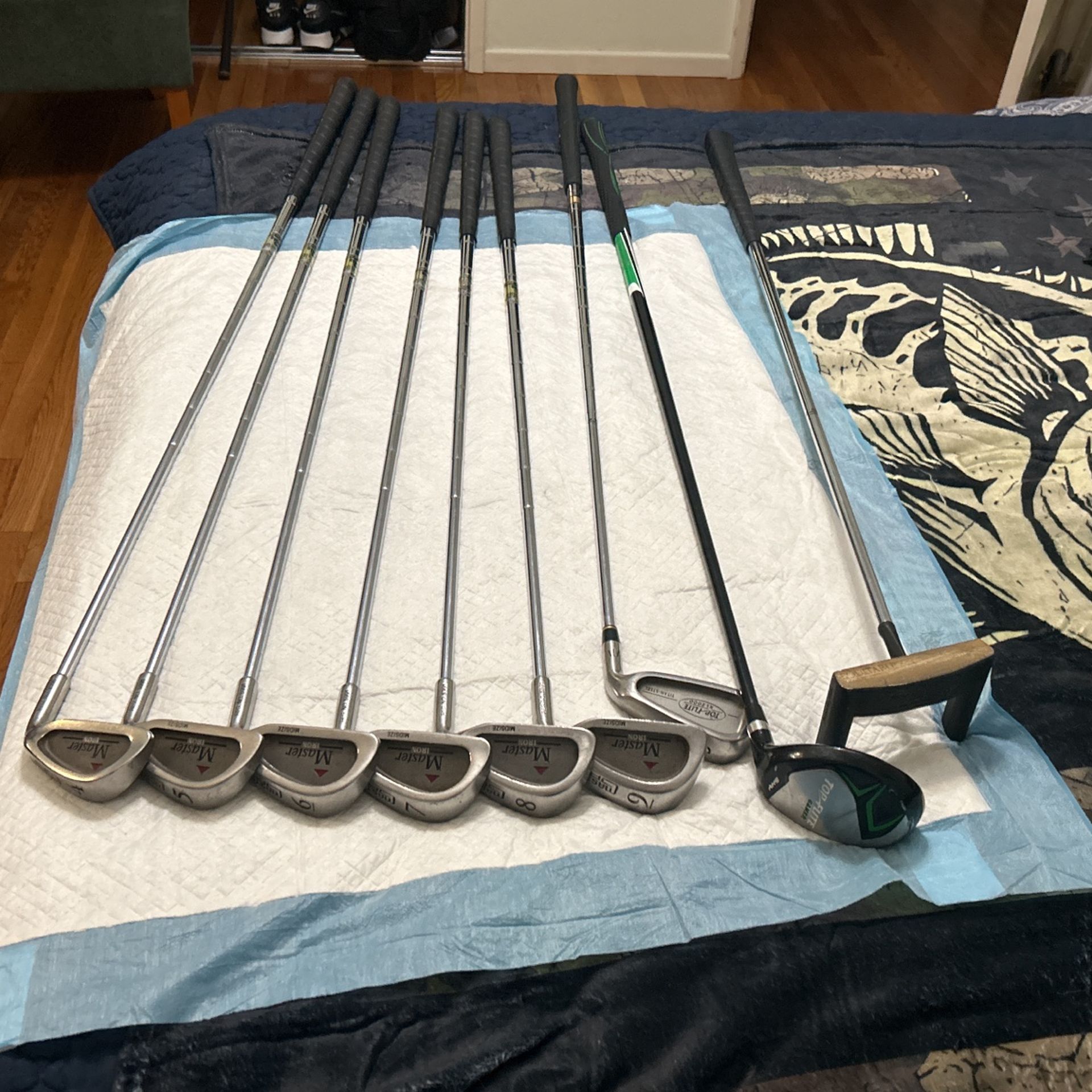 6 , Master Irons, Master Grip 4,5,6,7,8,9 1, Top Flite Hybrid , 1 Top ...