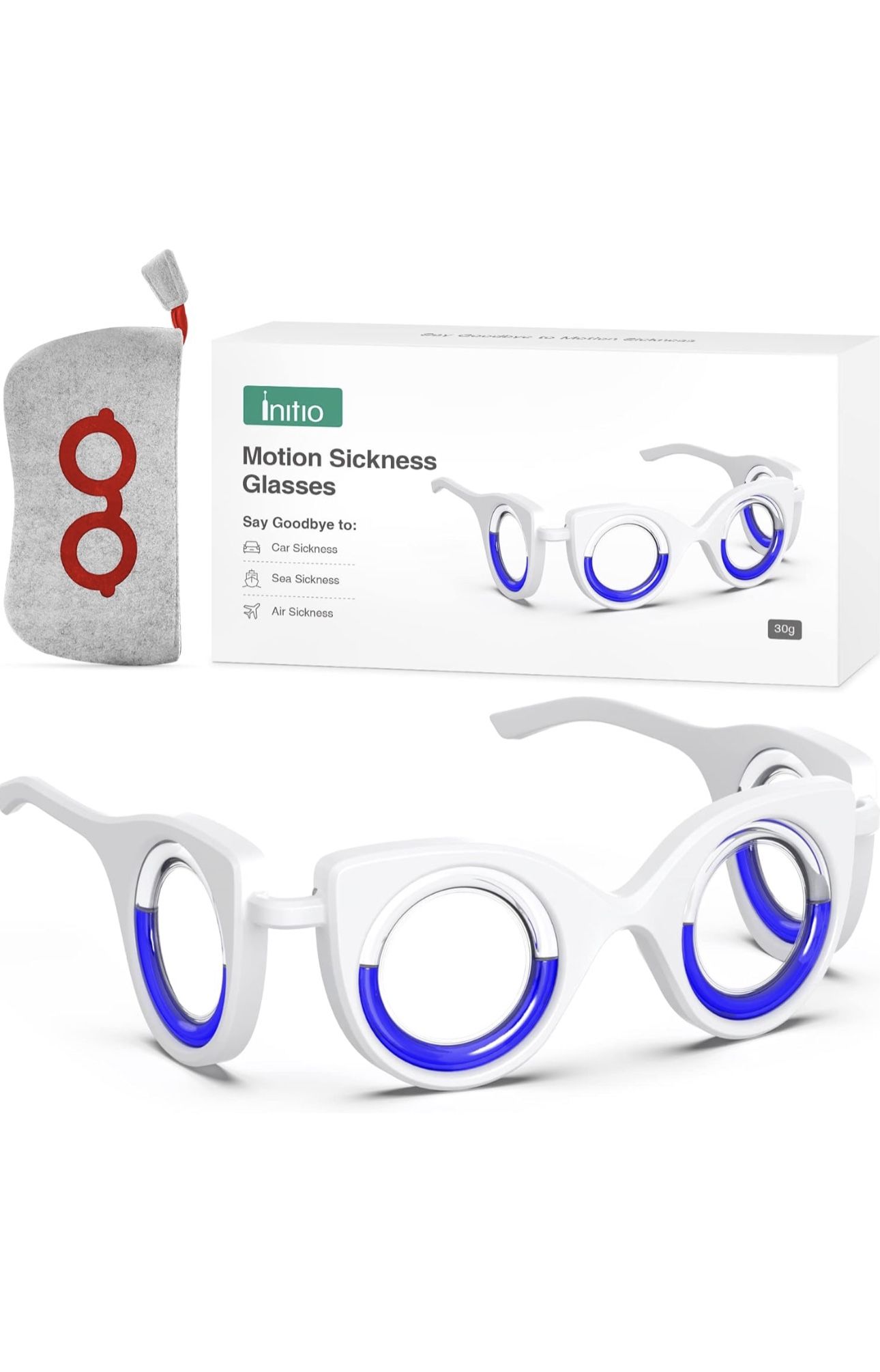 Initio Anti Motion Sickness Glasses Relieve Carsickness Airsickness ...