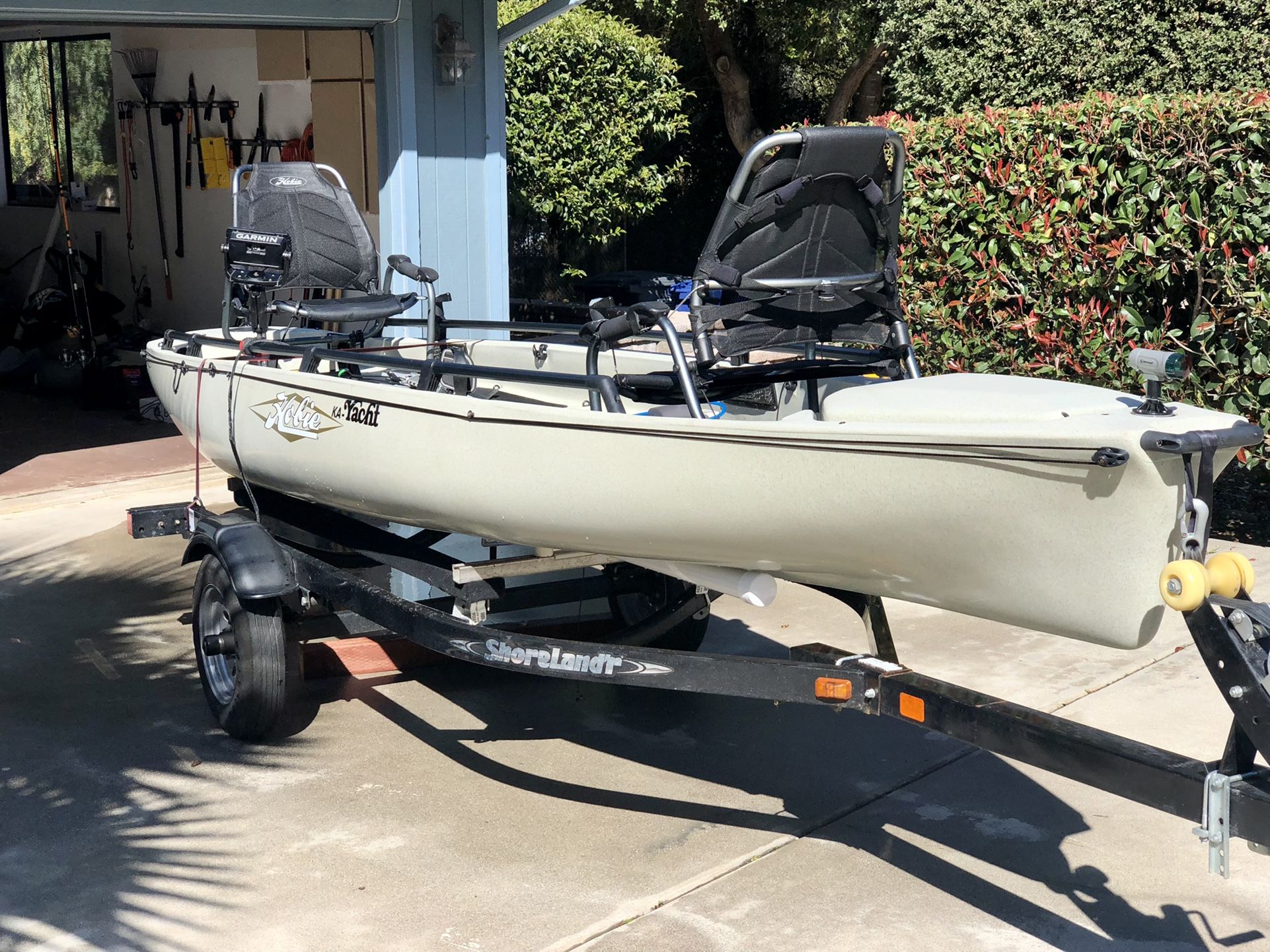 Hobie Mirage Pro Angler 17T! Tandem Kayak with Trailer for Sale in ...