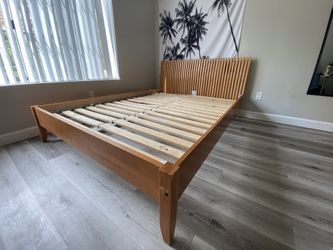 Ikea Dokka Bed Frame GJÖRA Bed Frame, Birch/Leirsund, 160x200 Cm