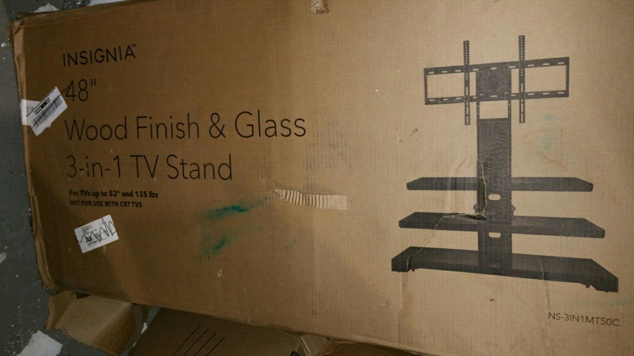 3 in 1 Insignia 48 inch TV Stand- Cherry NS-3in1MT50C for Sale in ...