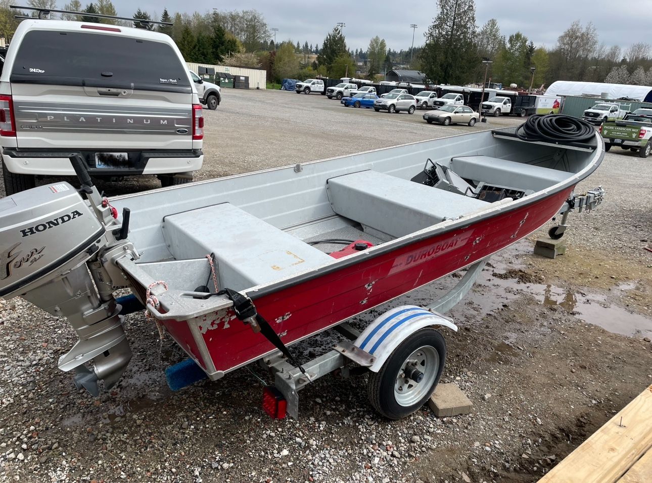 Duroboat 14ft Aluminum Fishing Boat for Sale in Lynnwood, WA - OfferUp