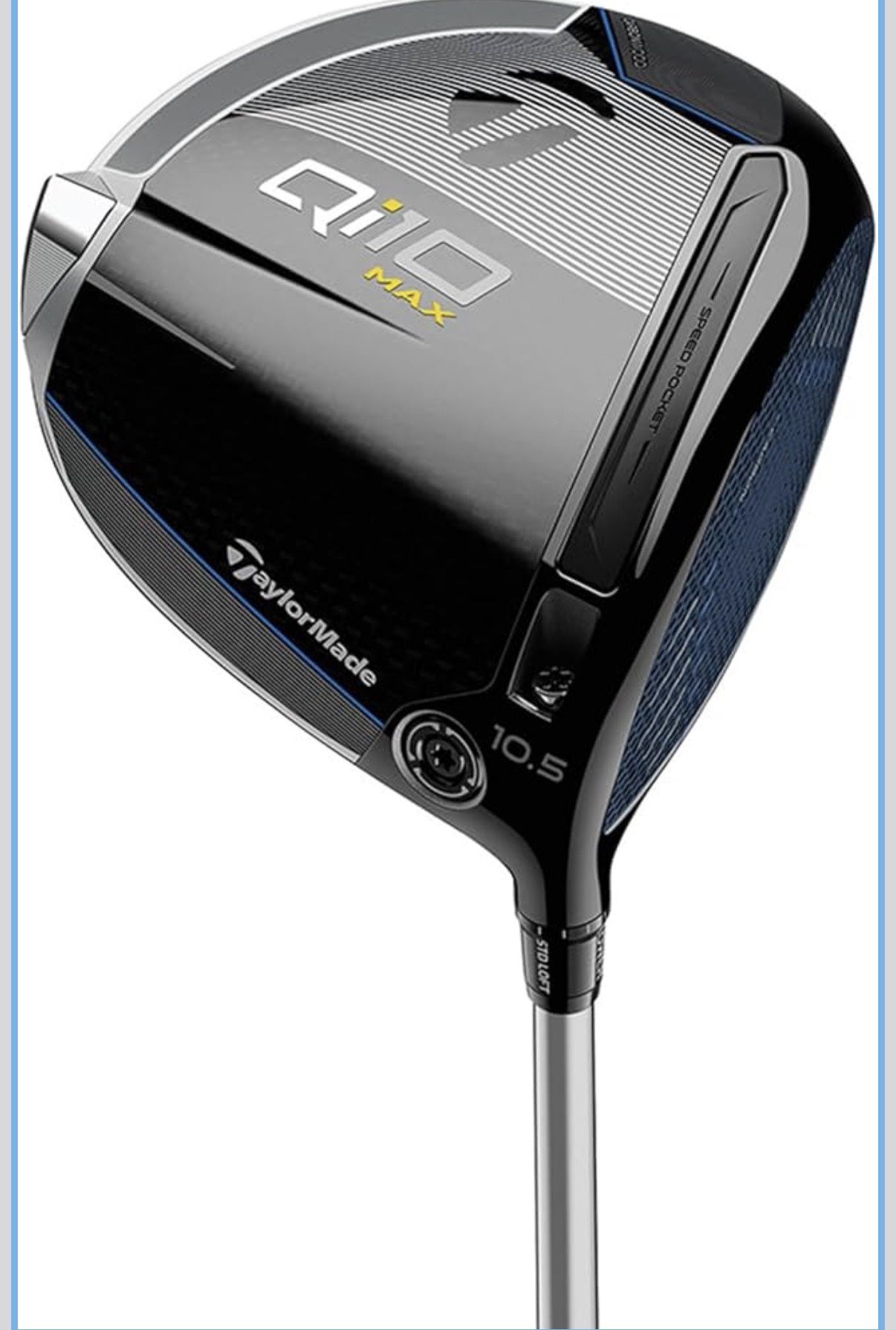 LIKE NEW TaylorMade Qi10 Max Driver Golf Club, 10K MOI Forgiveness ...