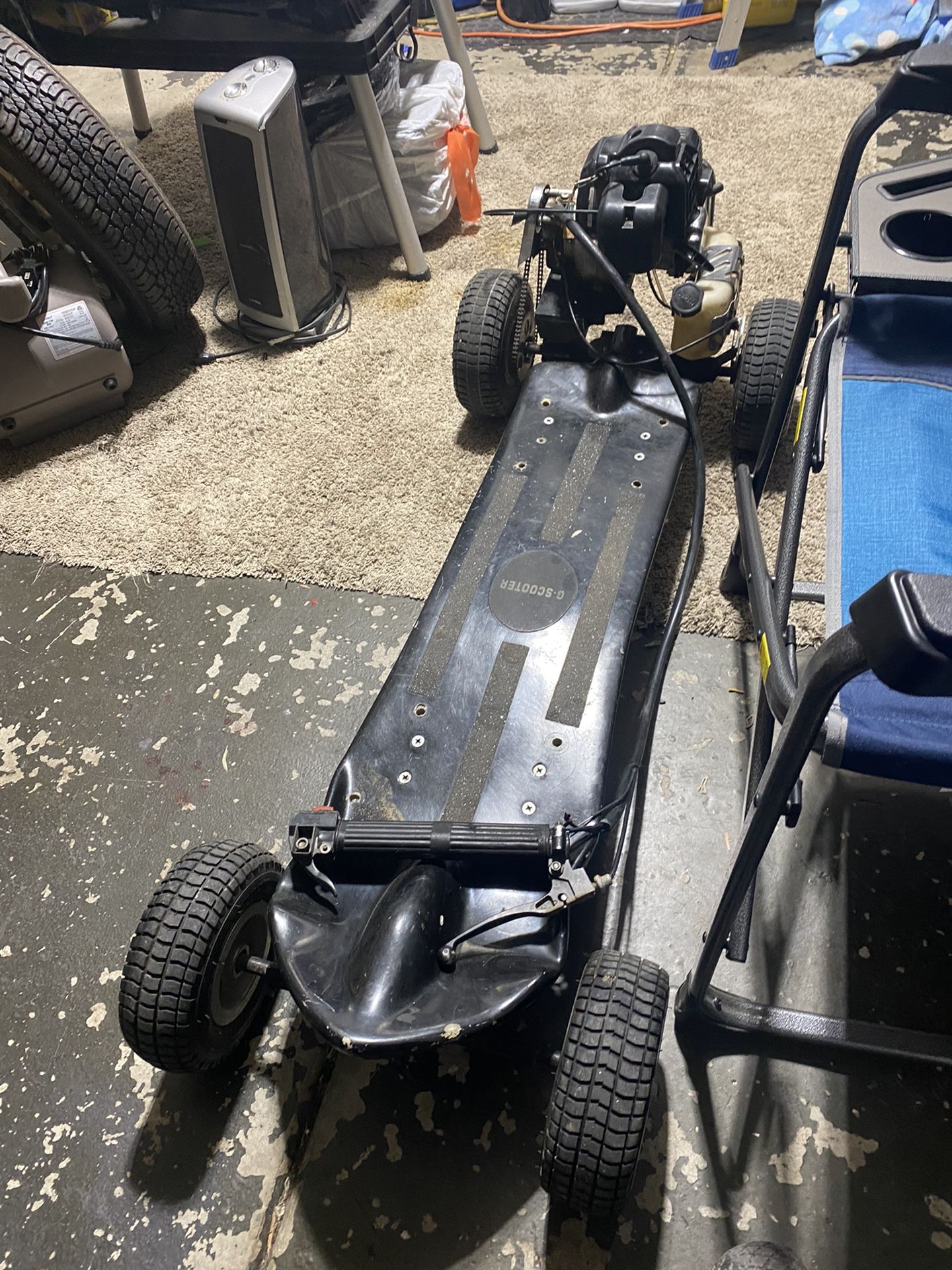 Homemade Gas Powered Skateboard