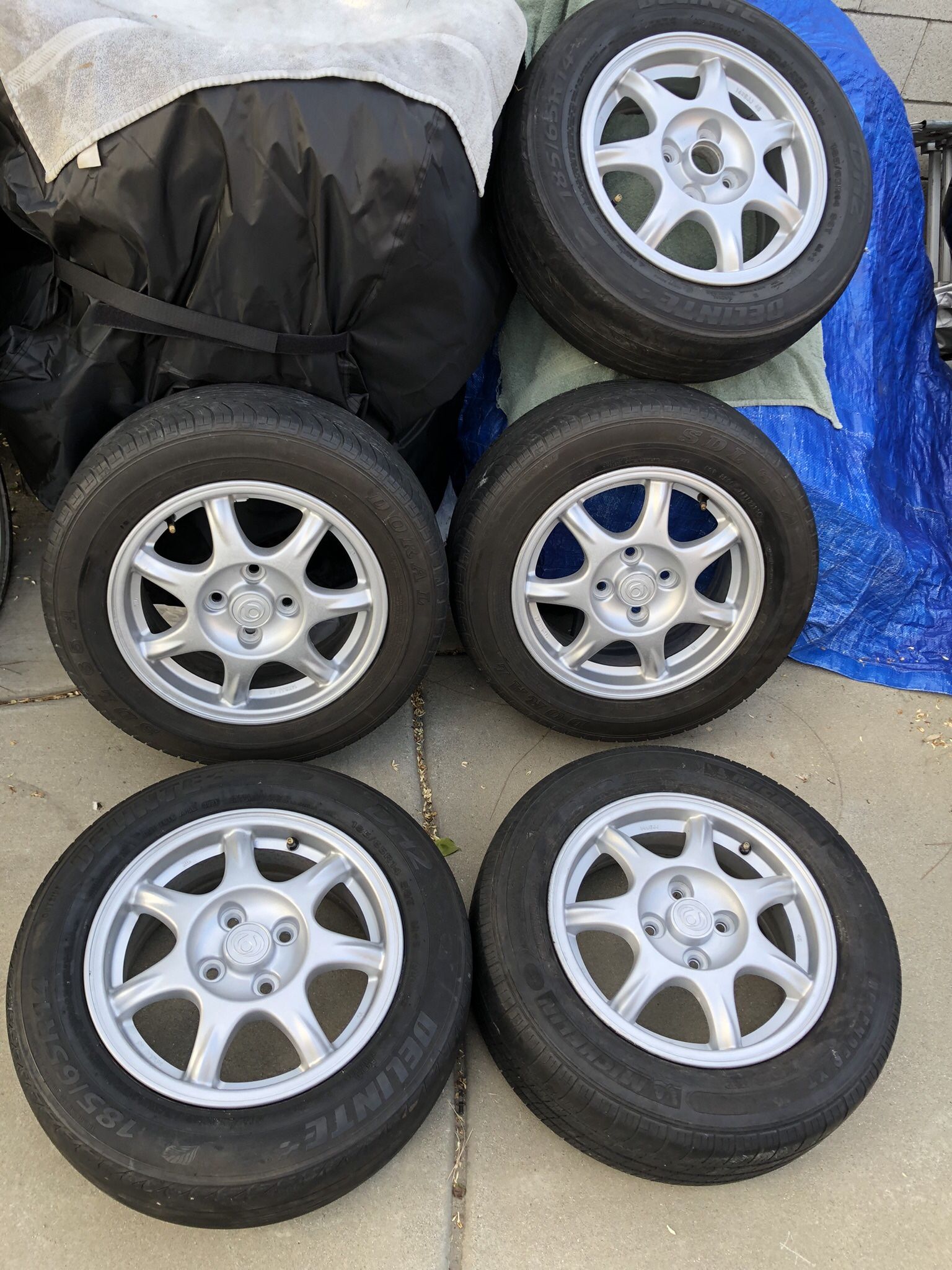 5 Miata NA OEM 14” Wheels Rims for 1st Gen Mazda MX-5 1989–1997 This ...