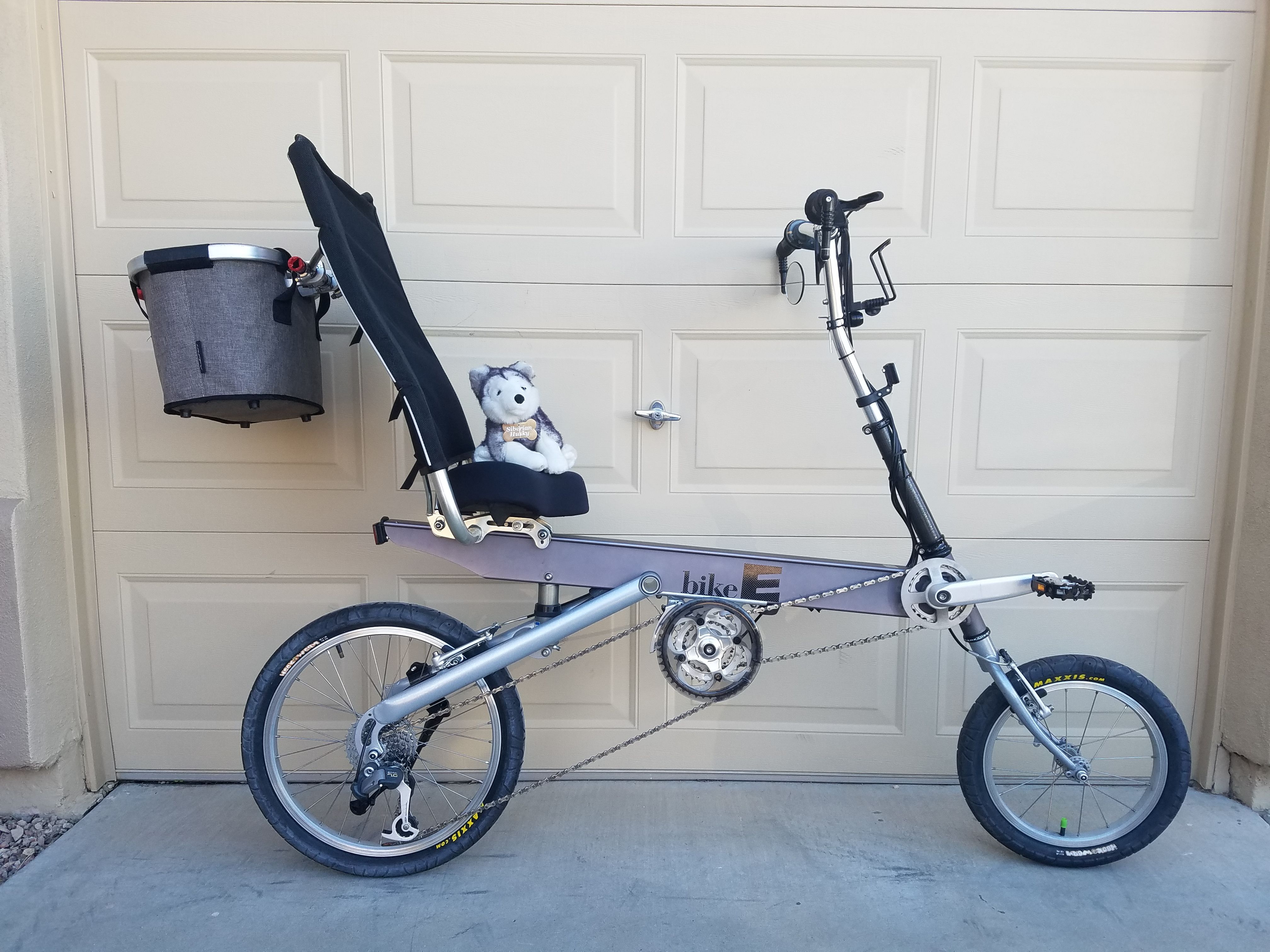 BikeE recumbent bicycle bike 24 speed rear suspension lightweight for ...