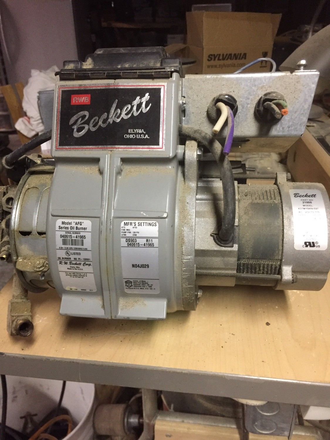 Beckett oil burner model AFG for Sale in Warren, RI - OfferUp