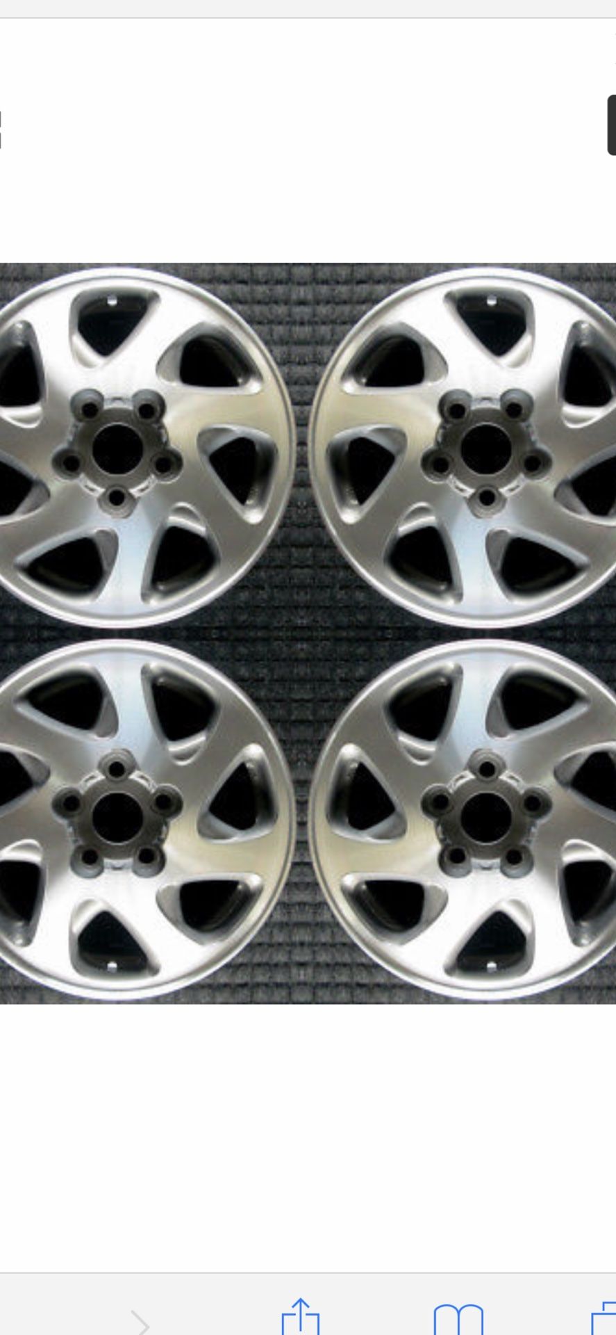 Set 1997 1998 1999 2000 2001 Toyota Camry OEM Factory Original Wheels ...