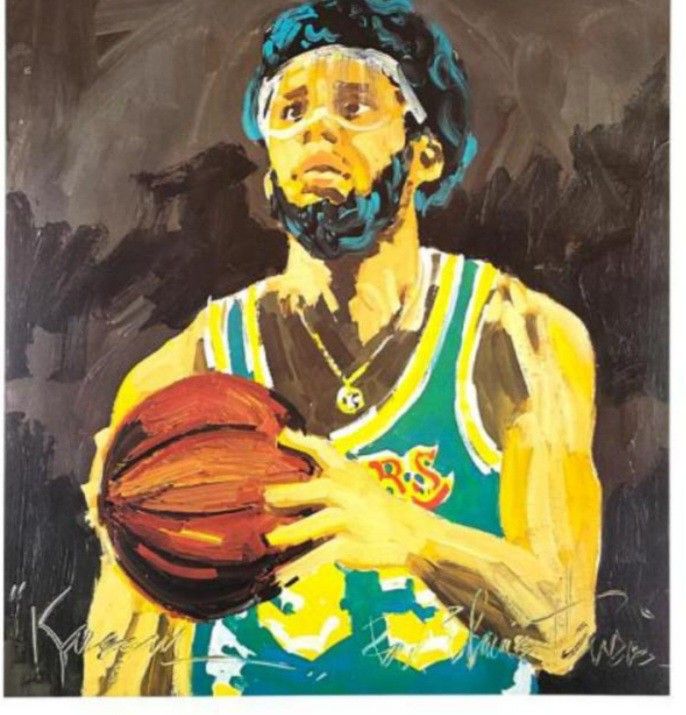 Kareem Abdul Jabbar Lithograph Hand Signed With LOA Paul Blaine Henrie ...