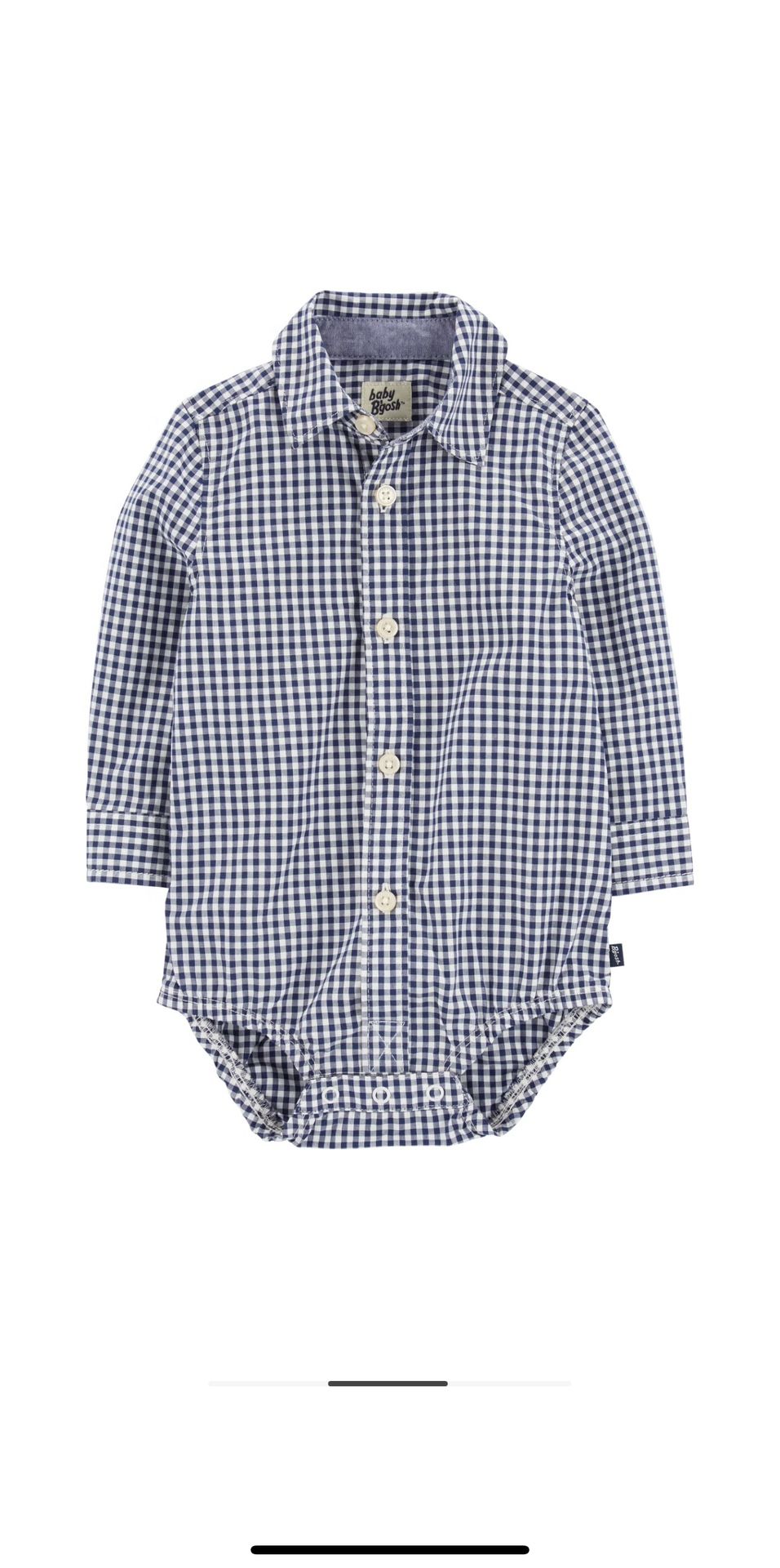 Baby Gingham Print Button Up Bodysuit for Sale in Phoenix, AZ - OfferUp