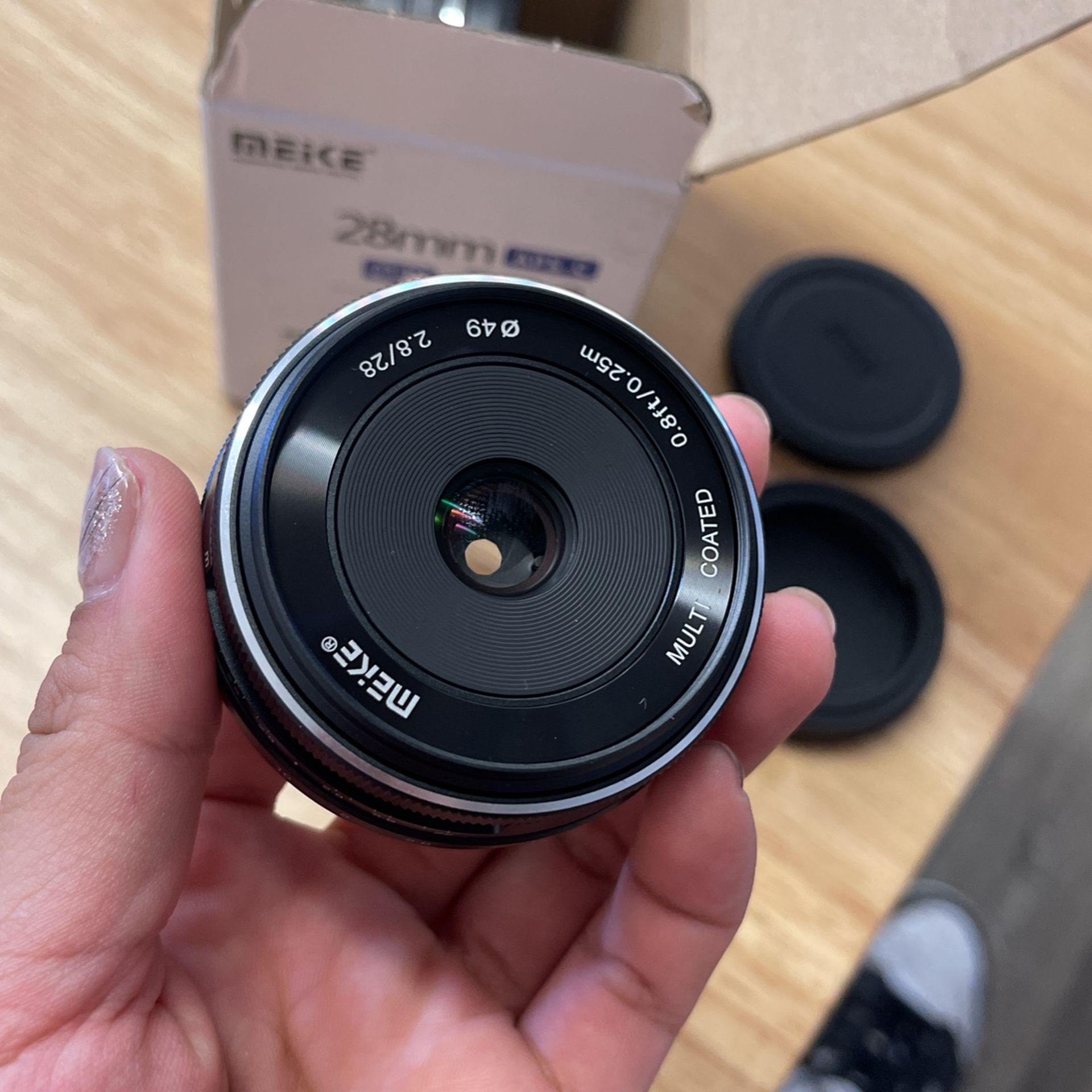 Meike 25mm F1.8 APS-C Large Aperture Wide Angle Lens Manual Focus Lens ...