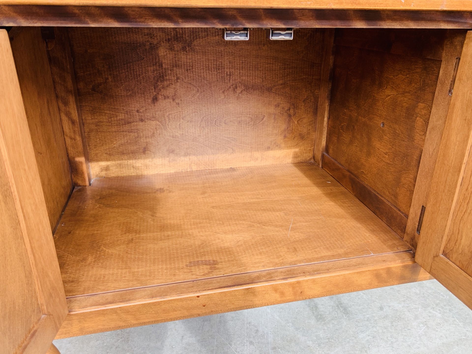 Beautiful Antique California Shops Solid Maple Sideboard Buffet Cabinet ...