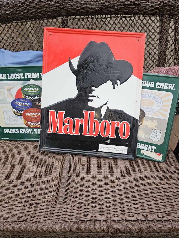 Marlboro, Copenhagen, Skoal Metal Signs for Sale in Burleson, TX - OfferUp