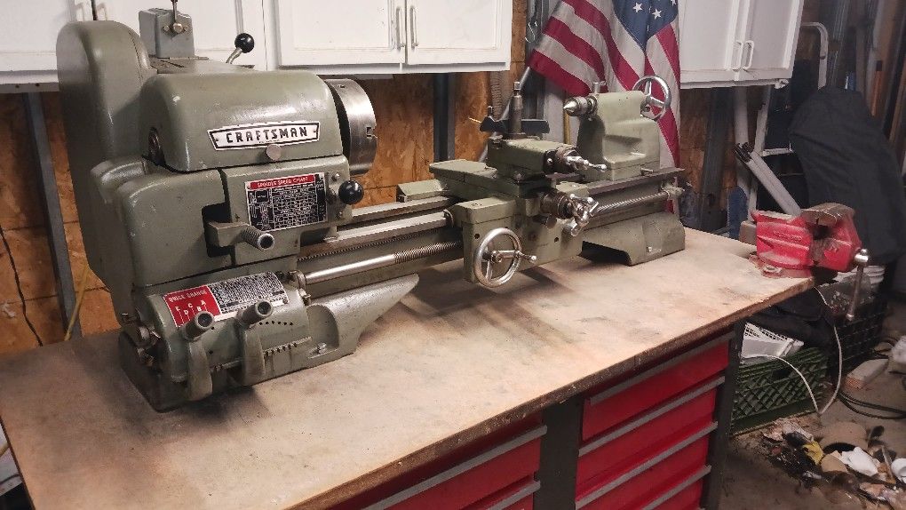 Craftsman Atlas 12" X 36" Metal Lathe Model 101.28930 for Sale in ...