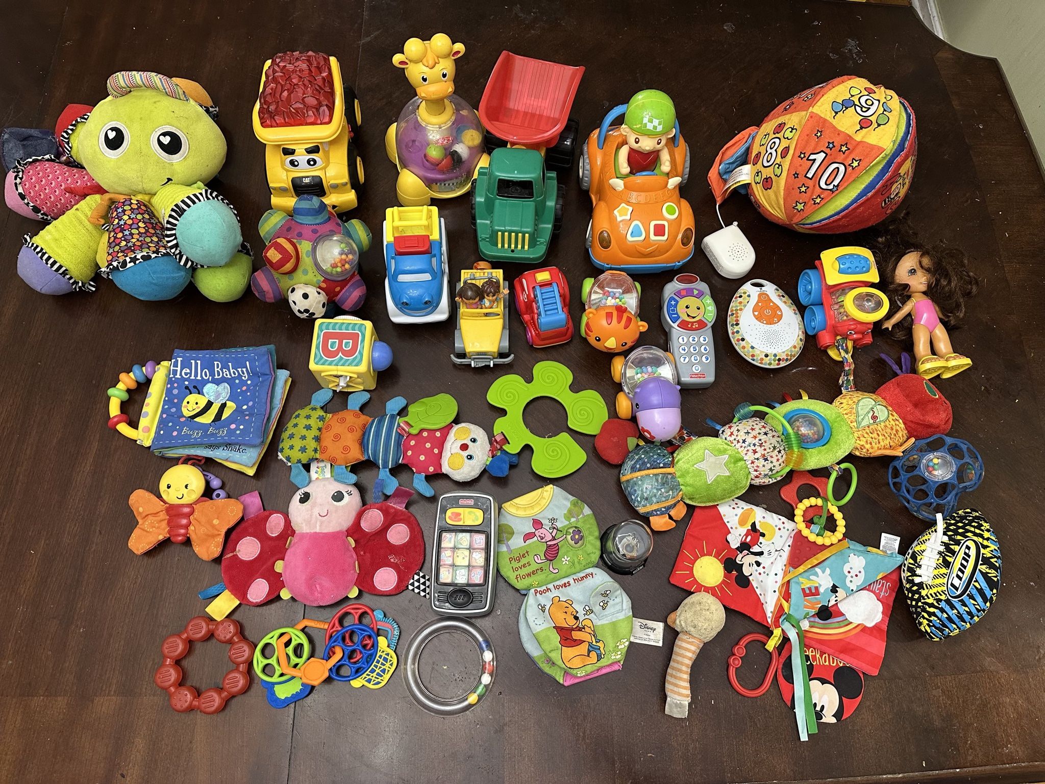 HUGE LOT - TUB OF 32 INFANT TODDLER PRE-SCHOOL KIDS TOYS - NO LABUBU ...