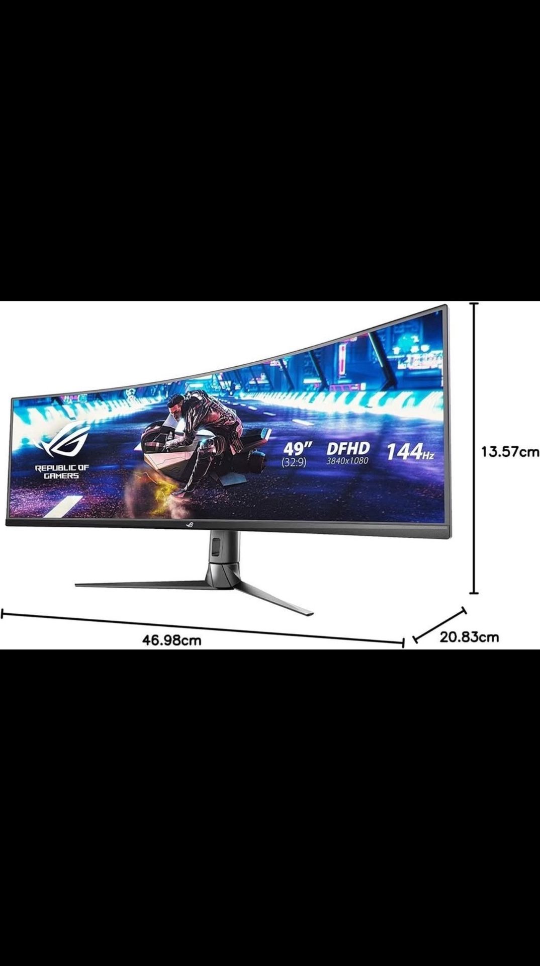 Epic 49” Curved Monitor – Great for Gaming & Work - ASUS ROG, 144Hz ...