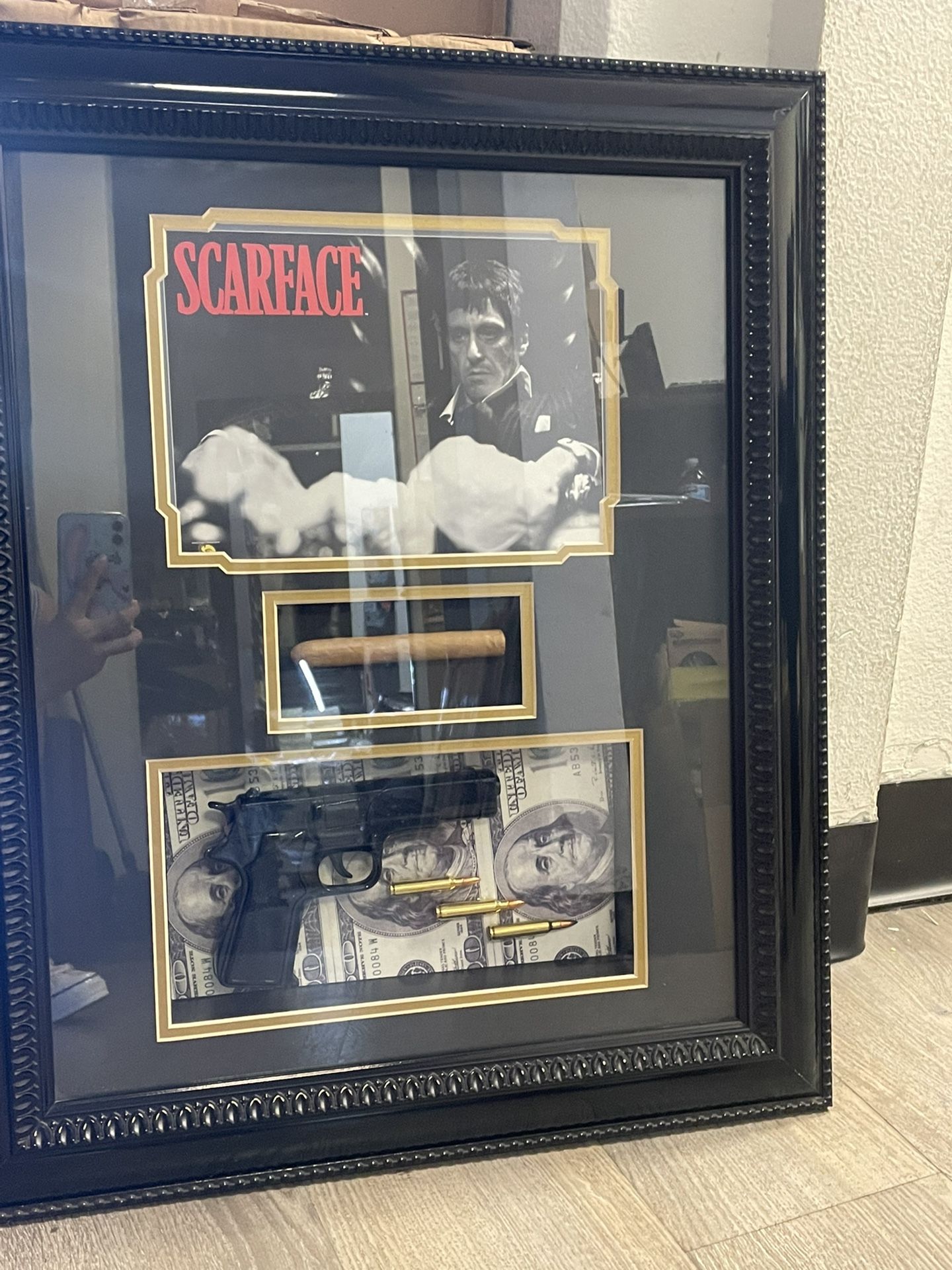 Framed Scarface Shadow box W/ Replica Gun for Sale in Hacienda Heights ...