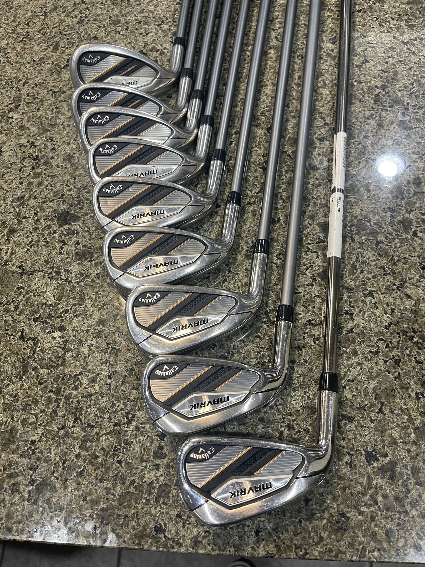CALLAWAY MAVRIK Golf IRON SET(Graphite Shafts)5-PW, AW, GW, SW for Sale in North Las Vegas, NV ...
