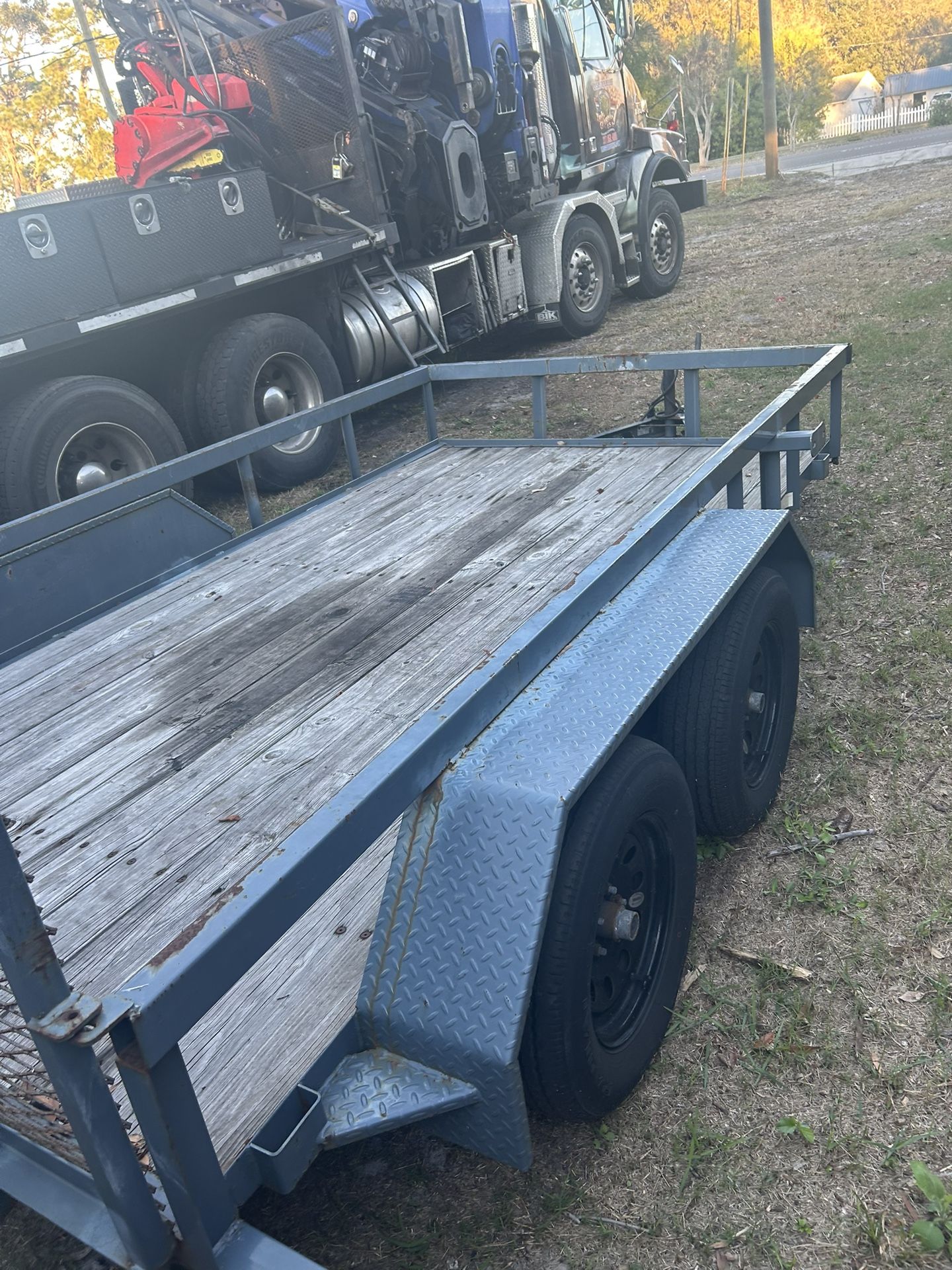 12ft Double Axel Trailer for Sale in Land O' Lakes, FL - OfferUp