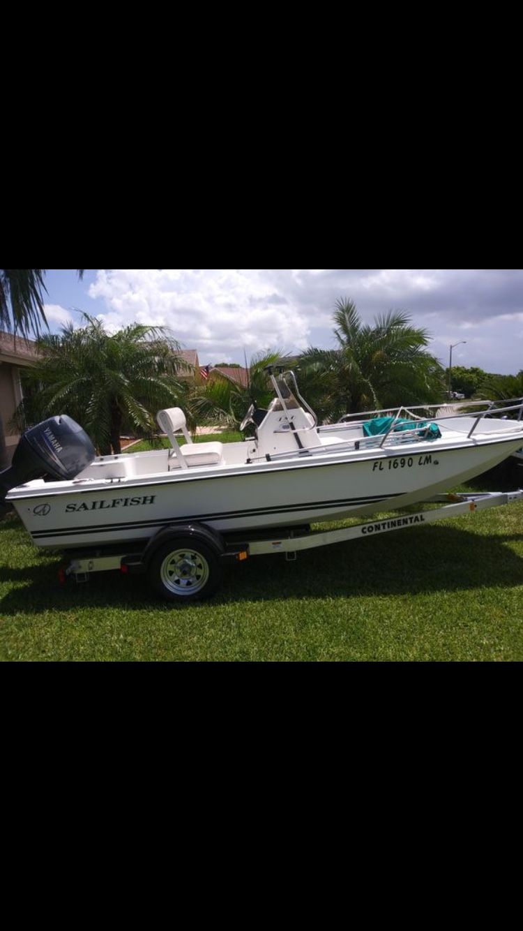 2001 Sailfish 154 Center Console with Yamaha F50 4 stroke for Sale in ...