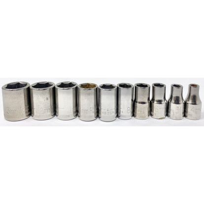 Vintage USA Craftsman G Series 10pc 1/4” Dr 6Pt 4mm-13mm Metric Shallow Sockets for Sale in ...