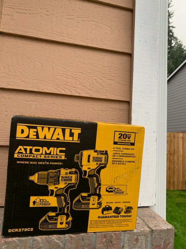 NEW DEWALT DCK278C2 ATOMIC 20-Volt MAX Lithium-Ion Brushless Cordless ...