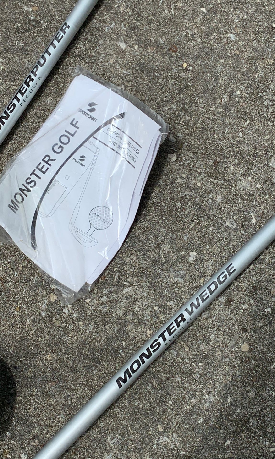 Kids Kever Sport craft monster golf set - Bag, ball, wedge, putter for ...