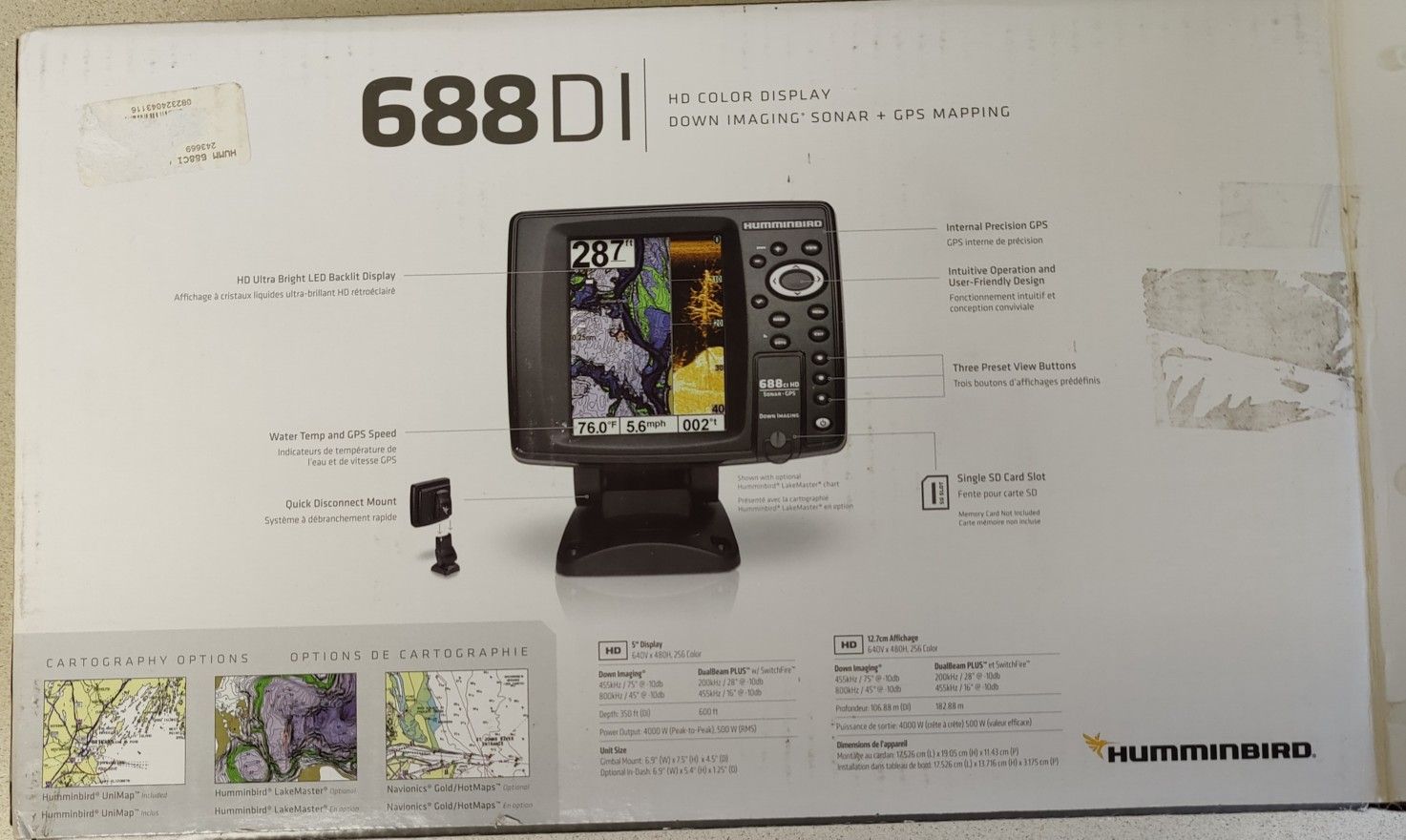 Hummingbird 688DI GPS/Depth Sounder for Sale in Tumwater, WA - OfferUp