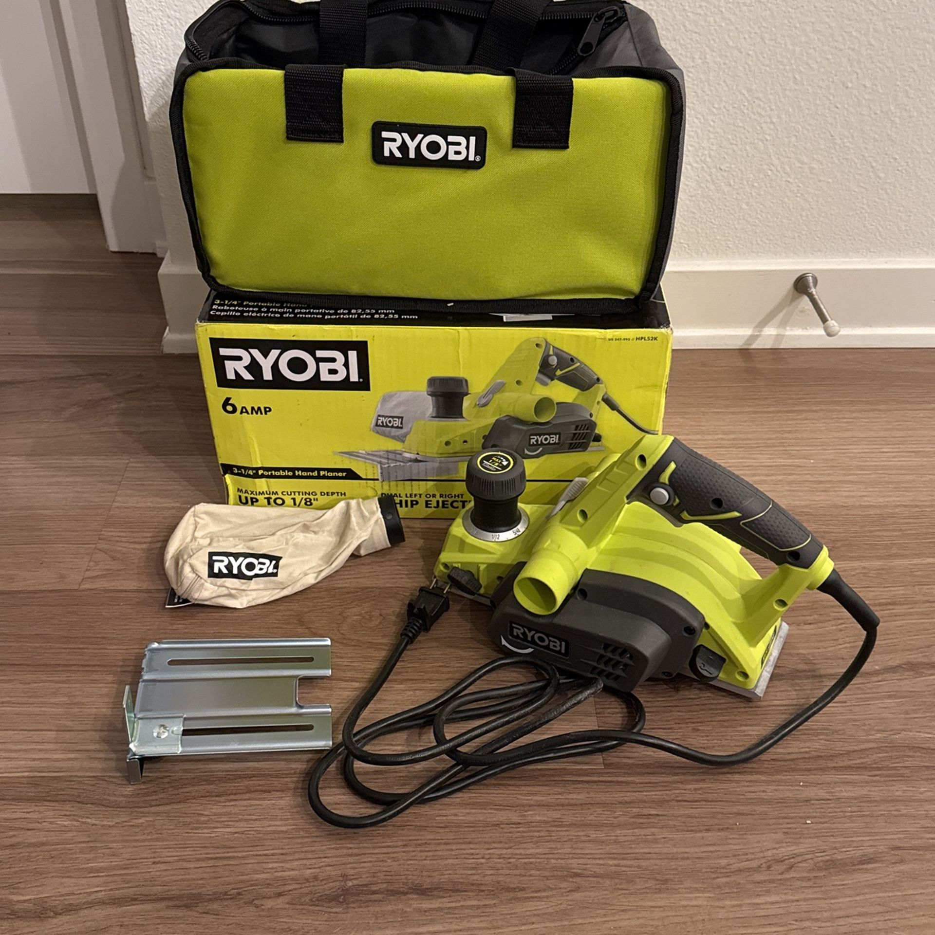 RYOBI 6 Amp Corded 3-1/4 in. Hand Planer with Dust Bag for Sale in ...