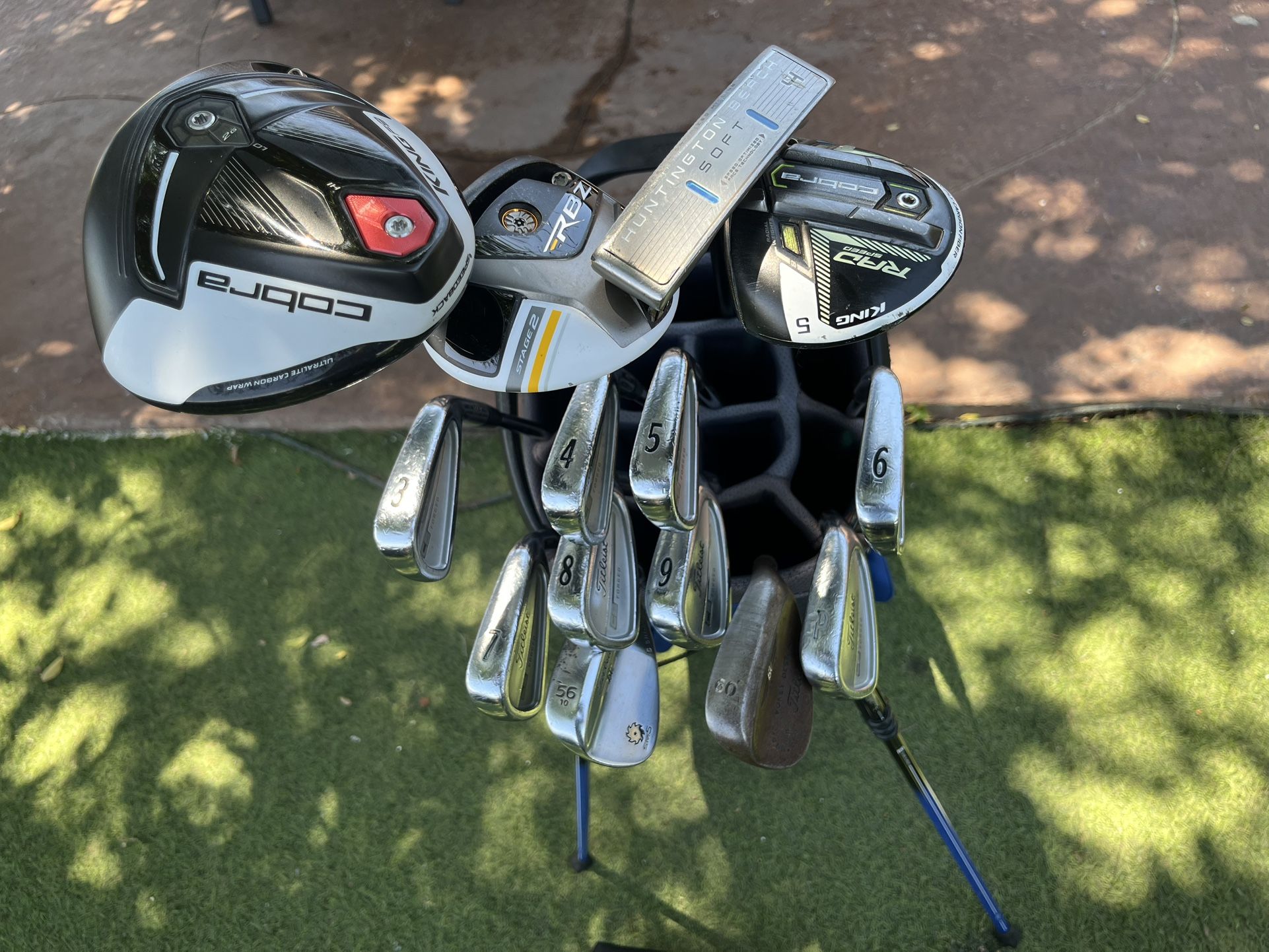 Titleist Complete Golf Set 14 Clubs + Titleist Stand Bag, CB IRONS ...