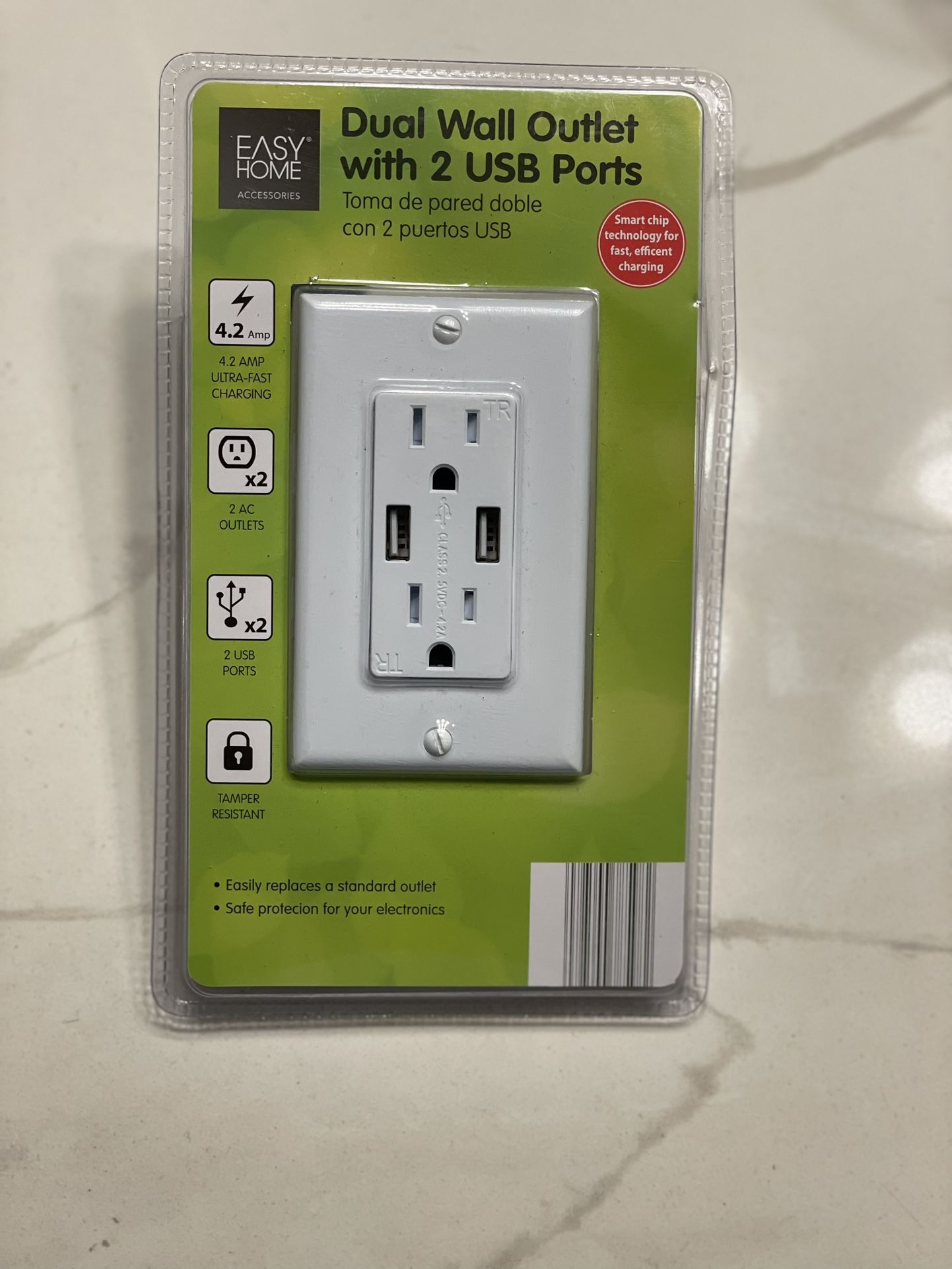 Dual Wall Outlet with 2 USB Ports for Sale in Dunwoody, GA - OfferUp
