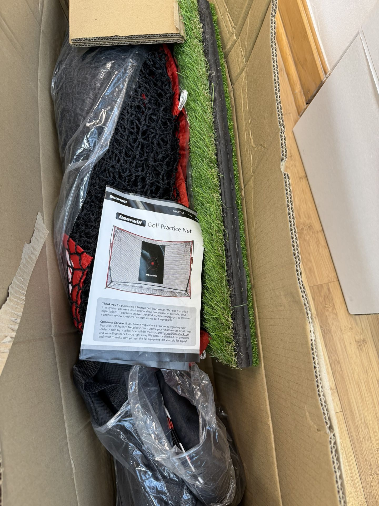 Bearwill Golf Net, 10x7ft Heavy Duty Golf Practice Nets with Mat for ...