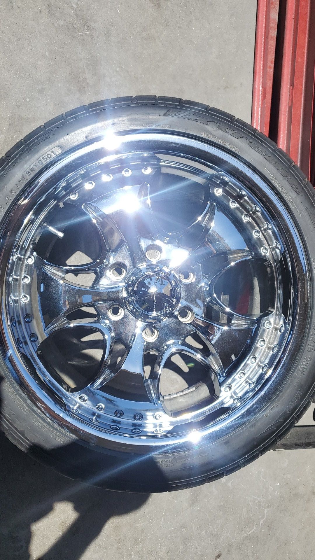 6 lug- 18 in. - Chevy Chrome 5 star rims for Sale in Pasadena, CA - OfferUp