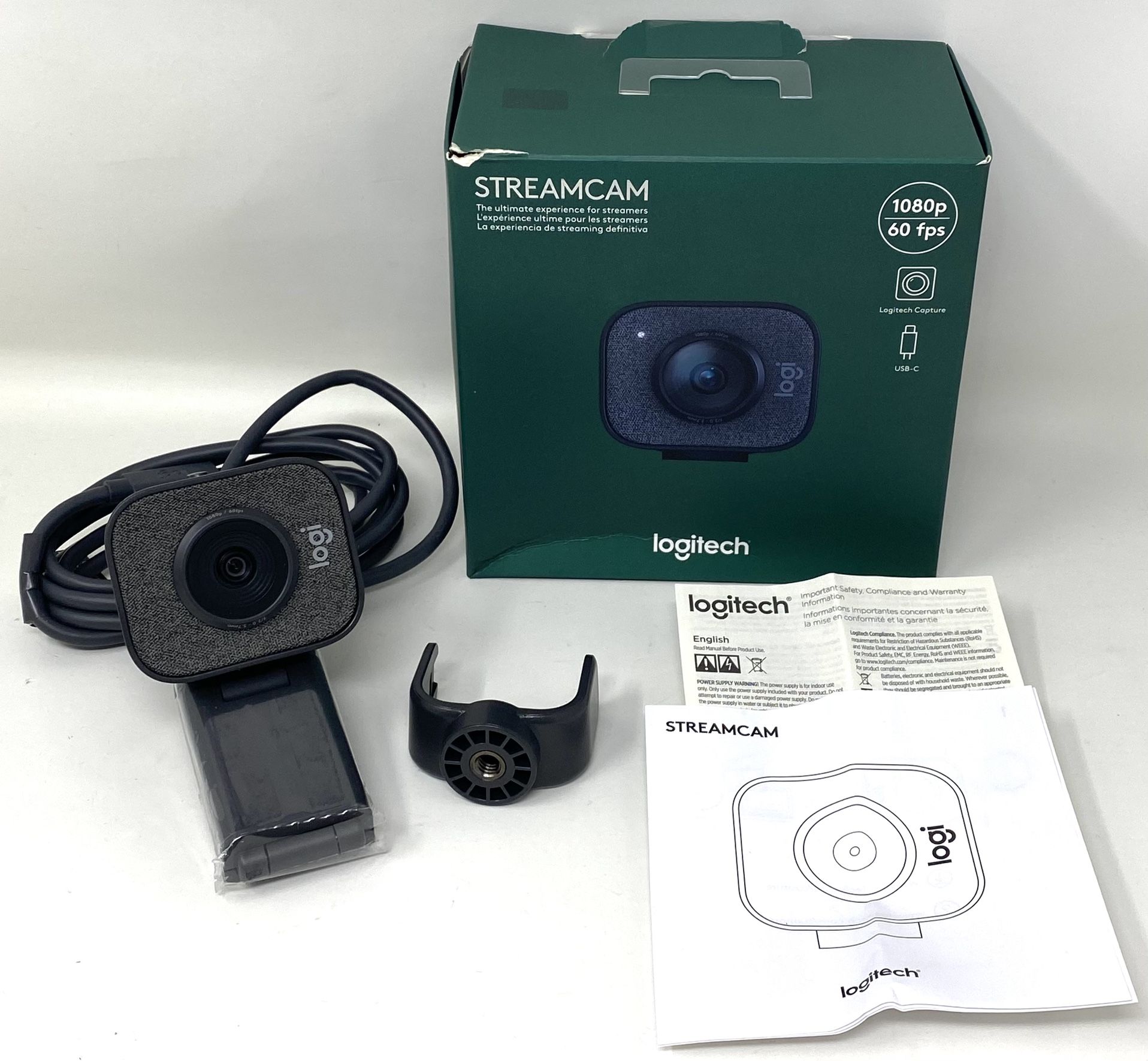 Logitech StreamCam Full HD Webcam - Graphite - (contact info removed)86 ...