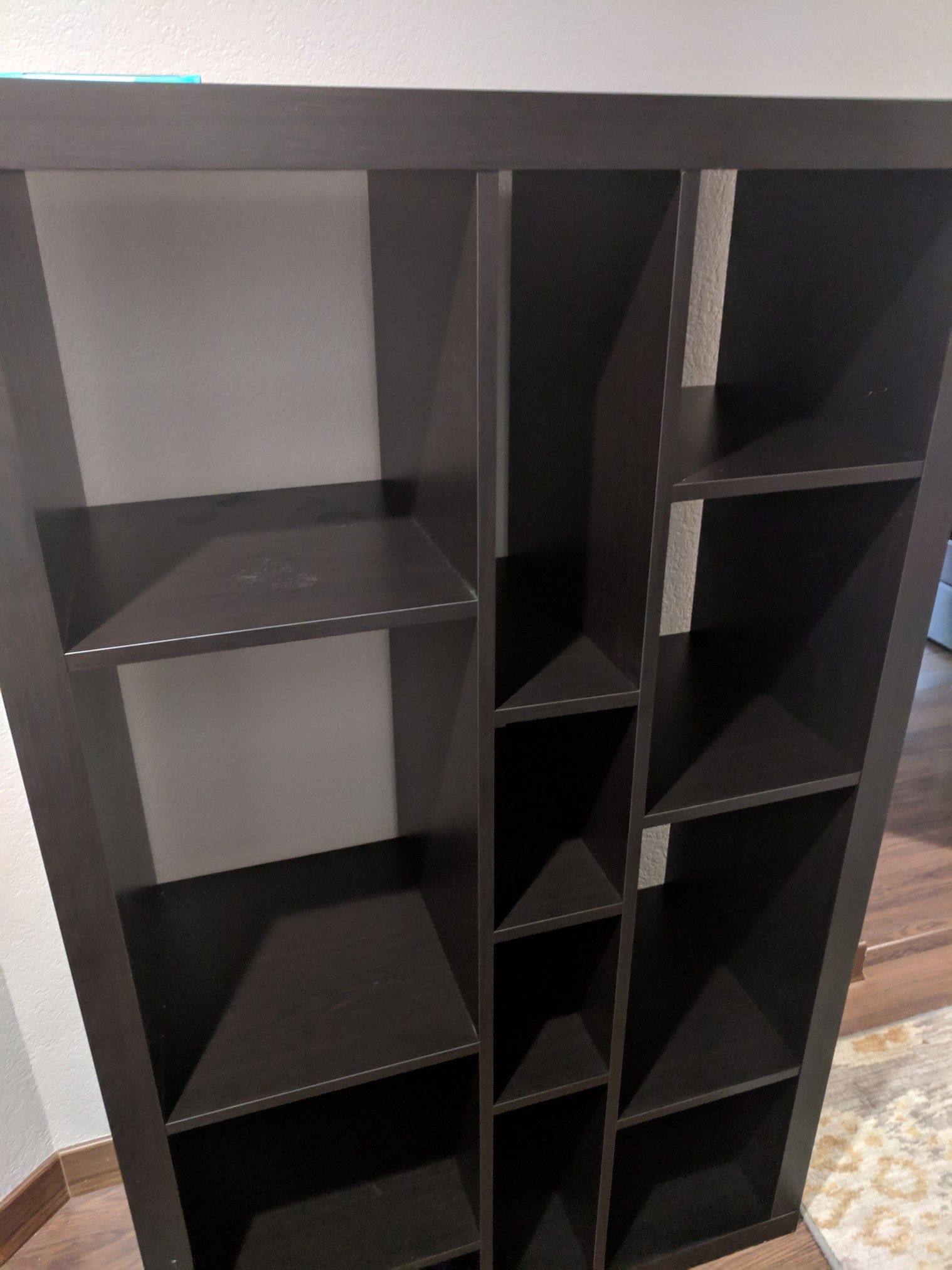 Ikea book case with cubbies. Can be used as a room divider as well turn ...