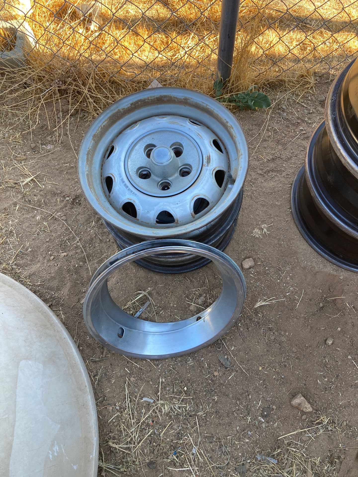 Small bolt pattern Mopar rally rims 14 inch for Sale in Hesperia, CA ...