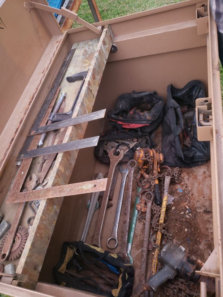 Toolbox, bolt up tools, wrenches, job box, pipe fitter, sockets for ...