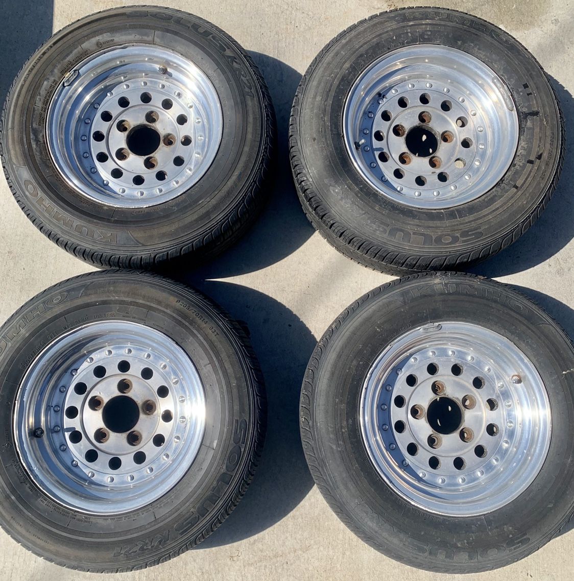 Vintage 14” Centerline Racing Rims Aluminum 5 Lug Chevrolet for Sale in ...