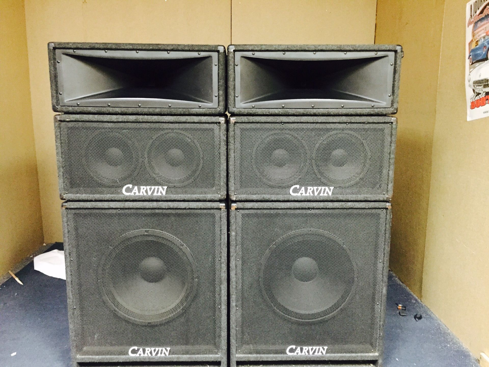 Carvin Stackable PA Speakers for Sale in Altadena, CA - OfferUp