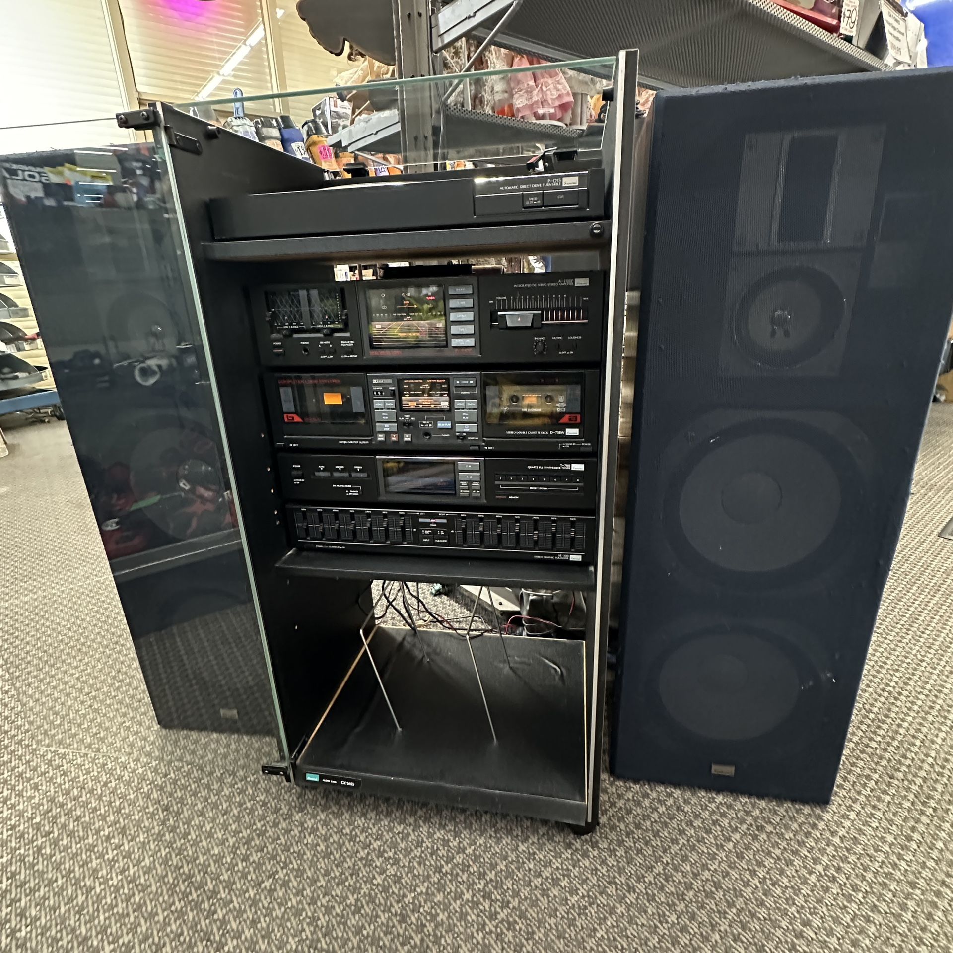 *VINTAGE* SANSUI Complete Stereo System w/Tower Speakers - MINT ...