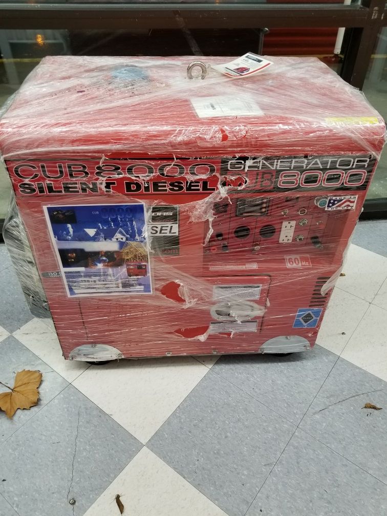 CUB 8000 diesel silent generator NEW for Sale in Bellevue, WA - OfferUp