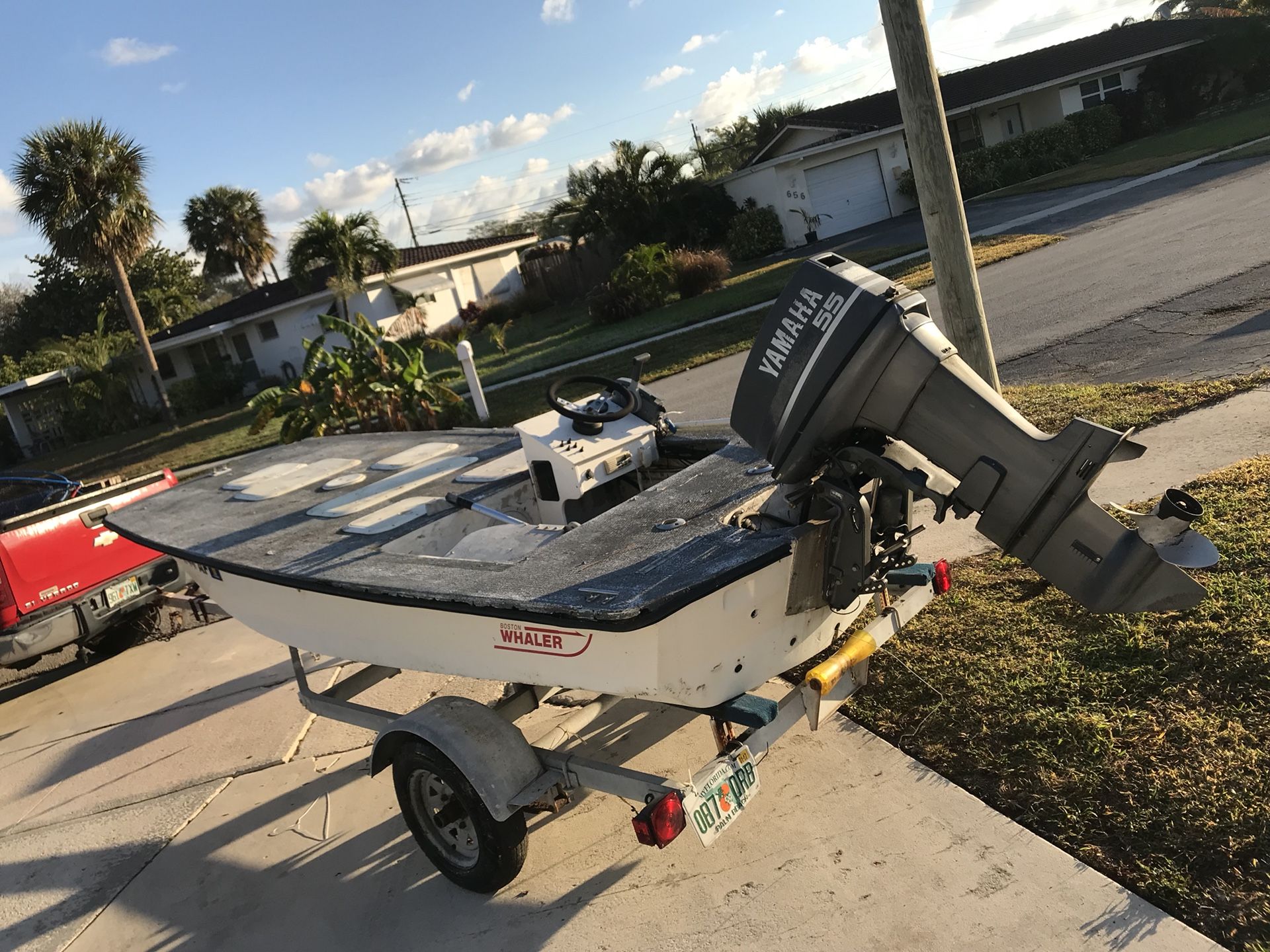 Boston whaler 13ft skiff boat for Sale in Delray Beach, FL - OfferUp