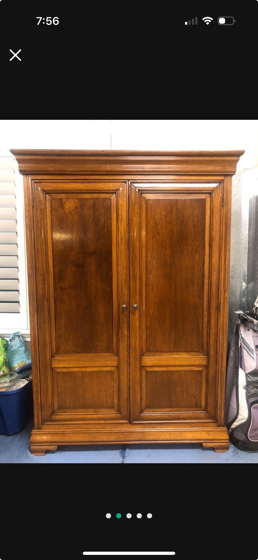 Wooden Armoire, Inside is 5’3 x 4’2 for Sale in Cedar Hill, TX - OfferUp