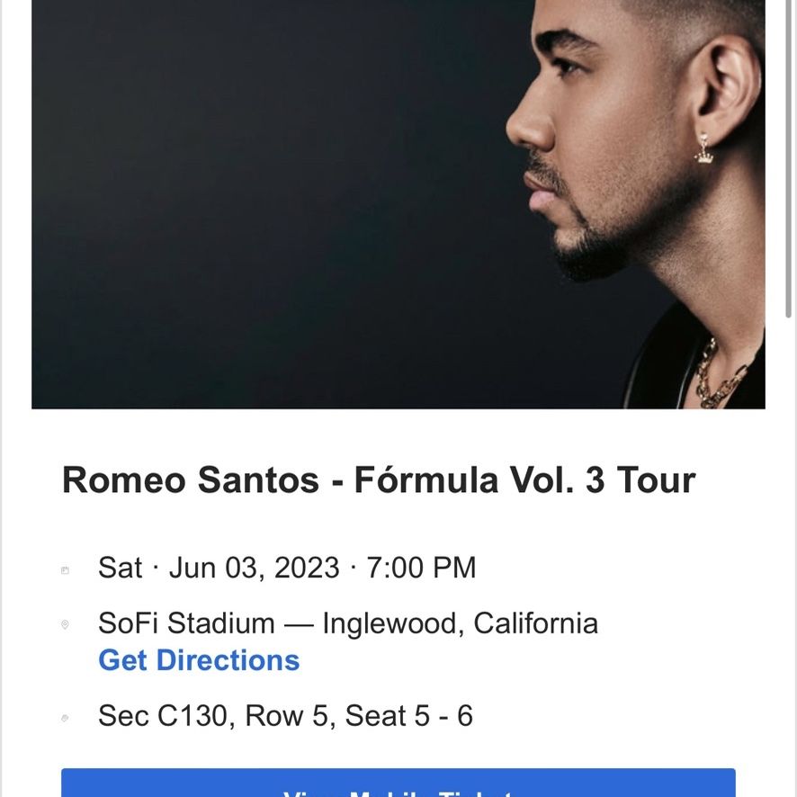 Romeo Santos Formula Vol 2 Tour
